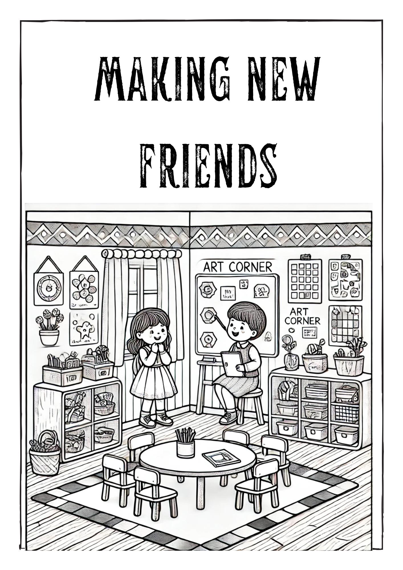 The Adventure of the First Day of School: A Coloring Book Journey ...