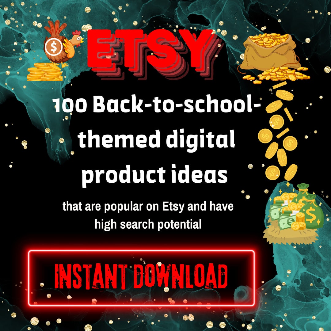 100 Back-to-school-themed Digital Product Ideas, Etsy Digital Product ...