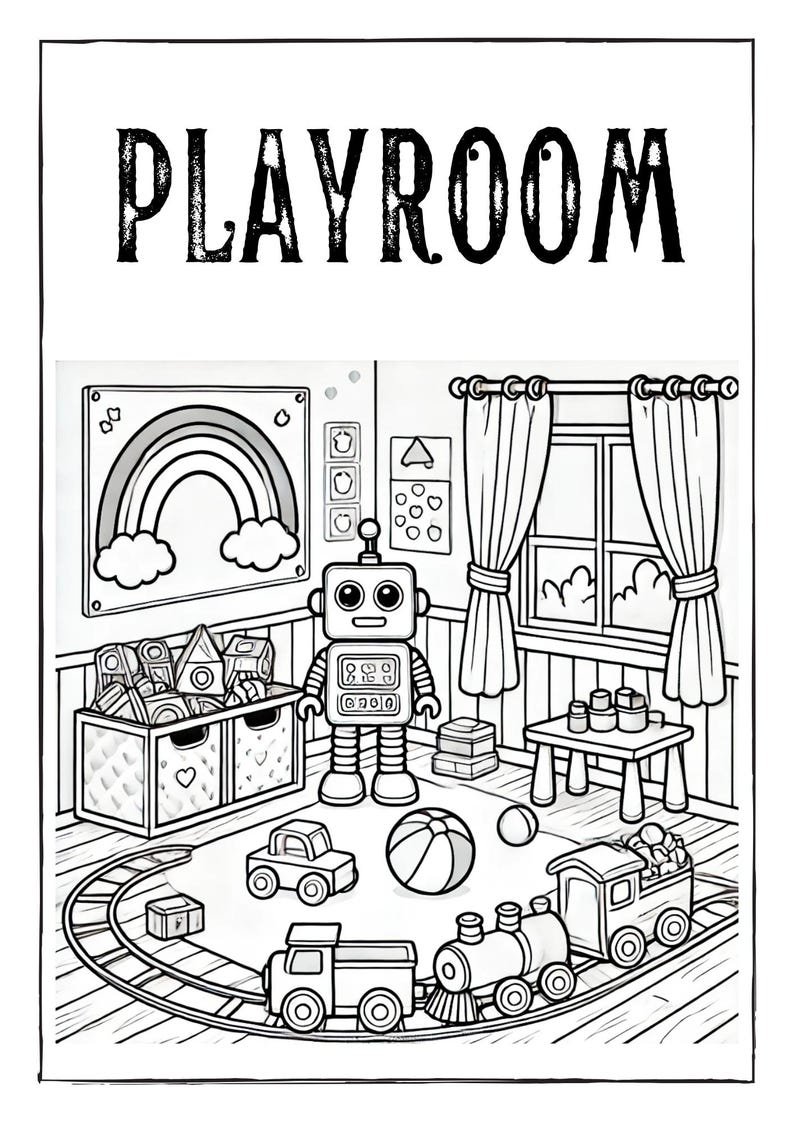 Cozy Home Coloring Book, Cozy Home Coloring Book, Kids Coloring Book ...