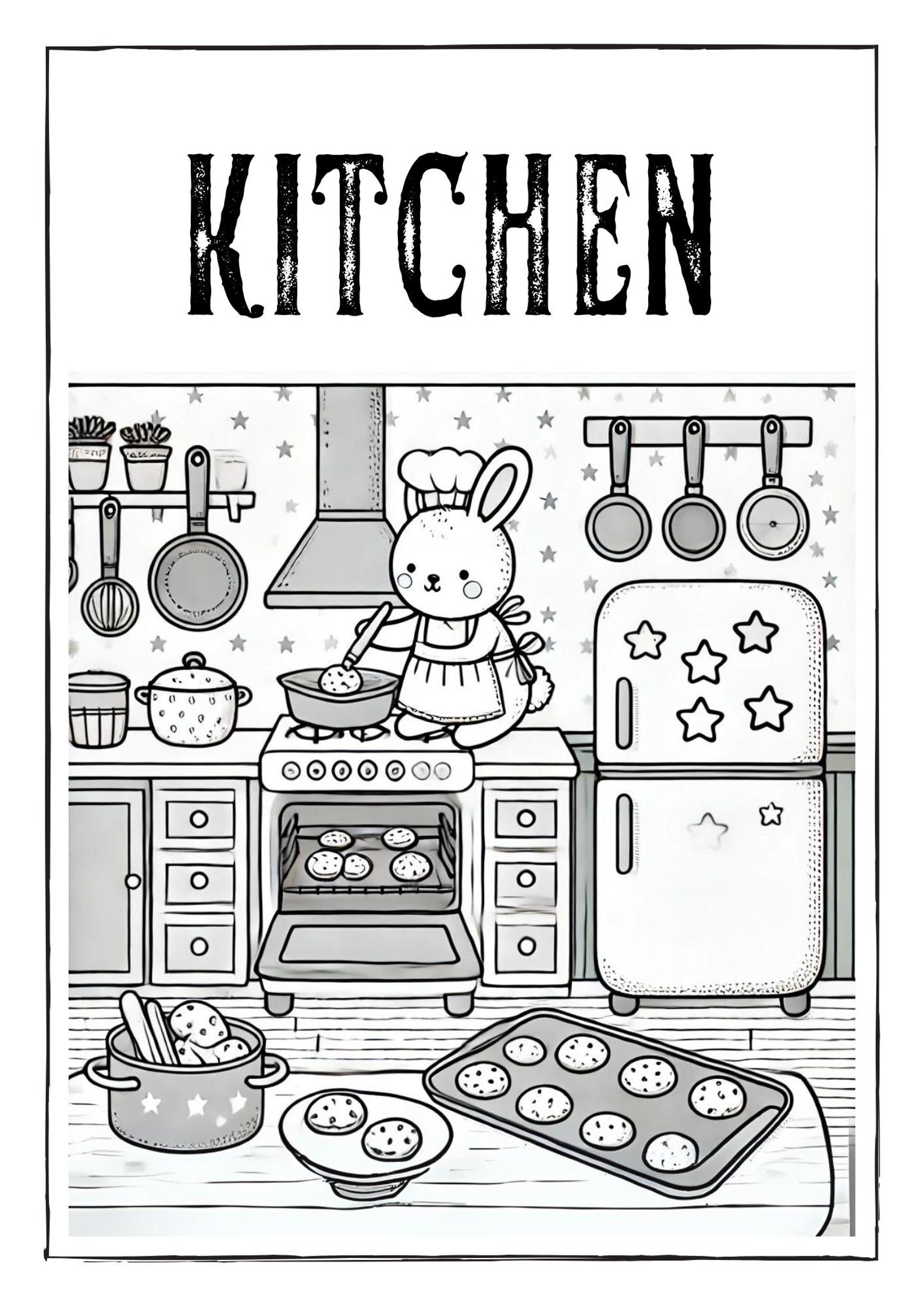 Cozy Home Coloring Book, Cozy Home Coloring Book, Kids Coloring Book ...