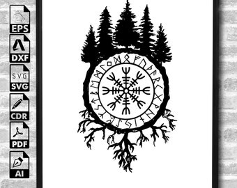 Viking Shield Svg / Viking Shield Vector / Viking Shield Silhouette ...