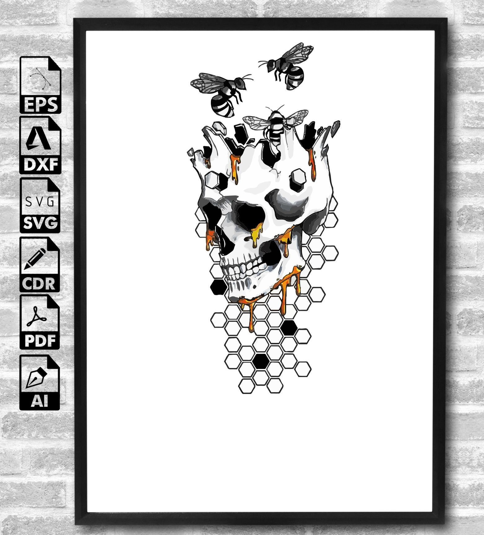 Skull Bees Svg Skull Svg Skull King Svg King Skull Clipart - Etsy Israel