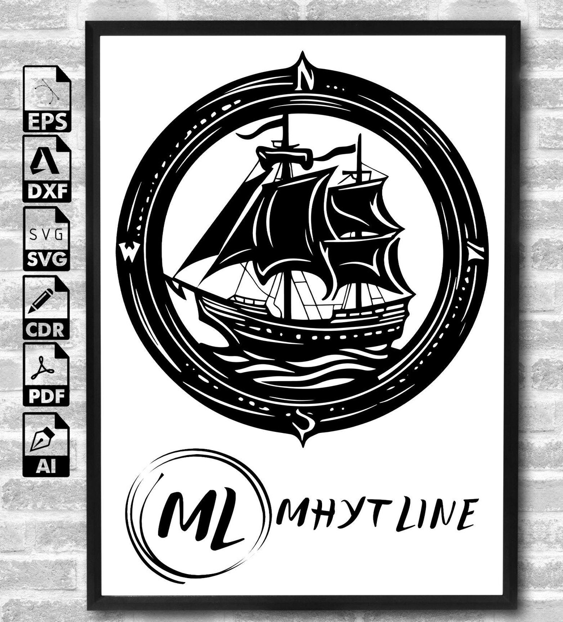 Pirate Compass Svg File | Skull Compass Svg | Nautical Svg| Pirate Svg ...