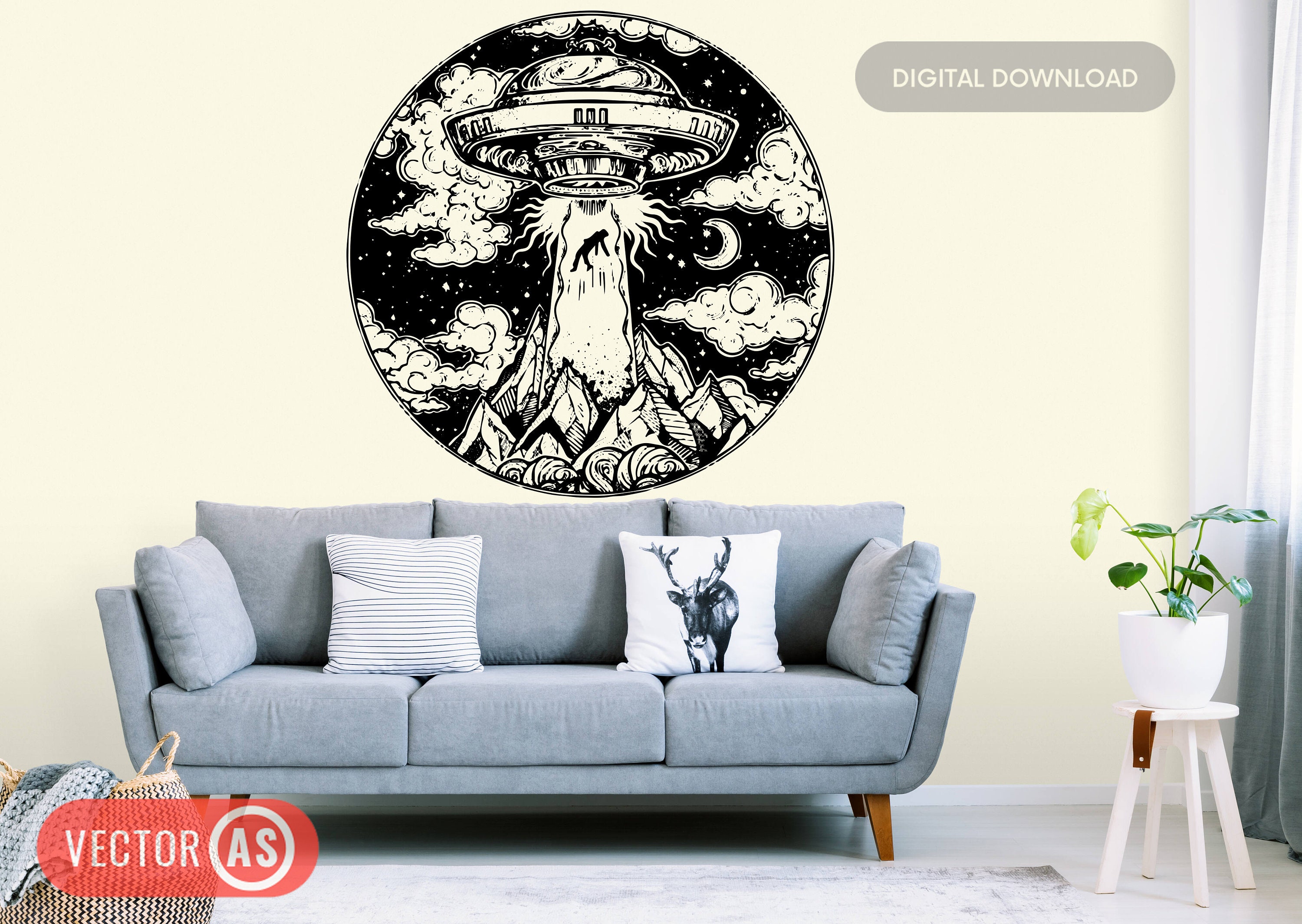 UFO Sighting SVG | Alien Encounter SVG | Unidentified Flying Object Svg ...