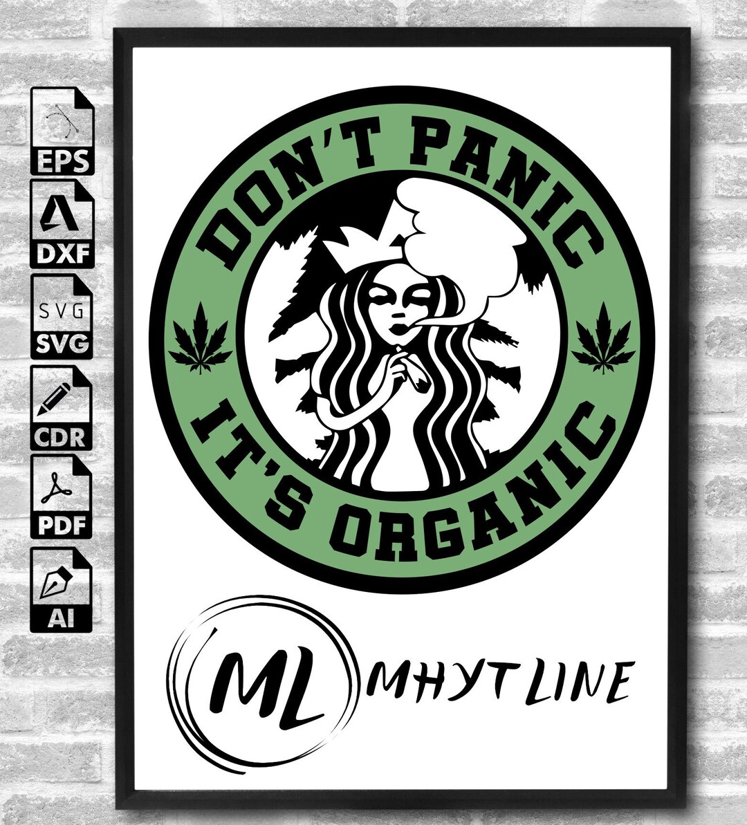 Don't Panic It's Organic SVG, Weed SVG, 420 SVG, Cannabis Svg, Stoner ...