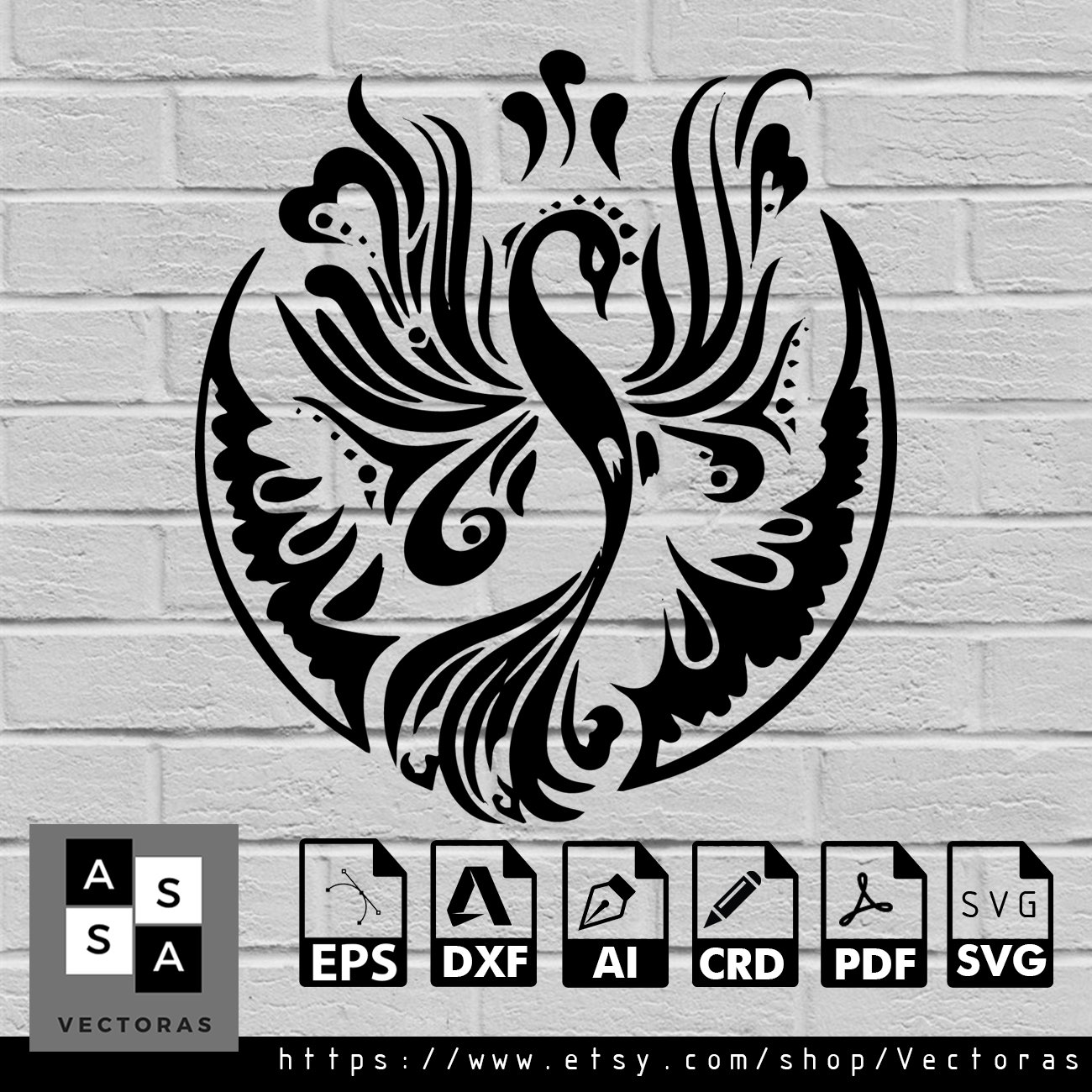 Phoenix SVG Fire Bird SVG Mythical Animal SVG Wings Svg Rise From the ...