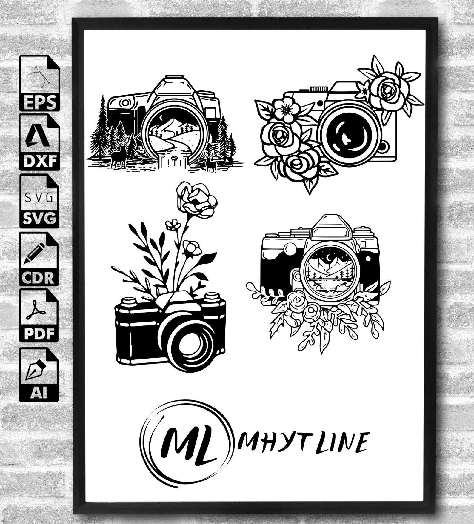 Camera SVG, Photographer SVG, Photography SVG, Floral, Photo Taking Svg ...