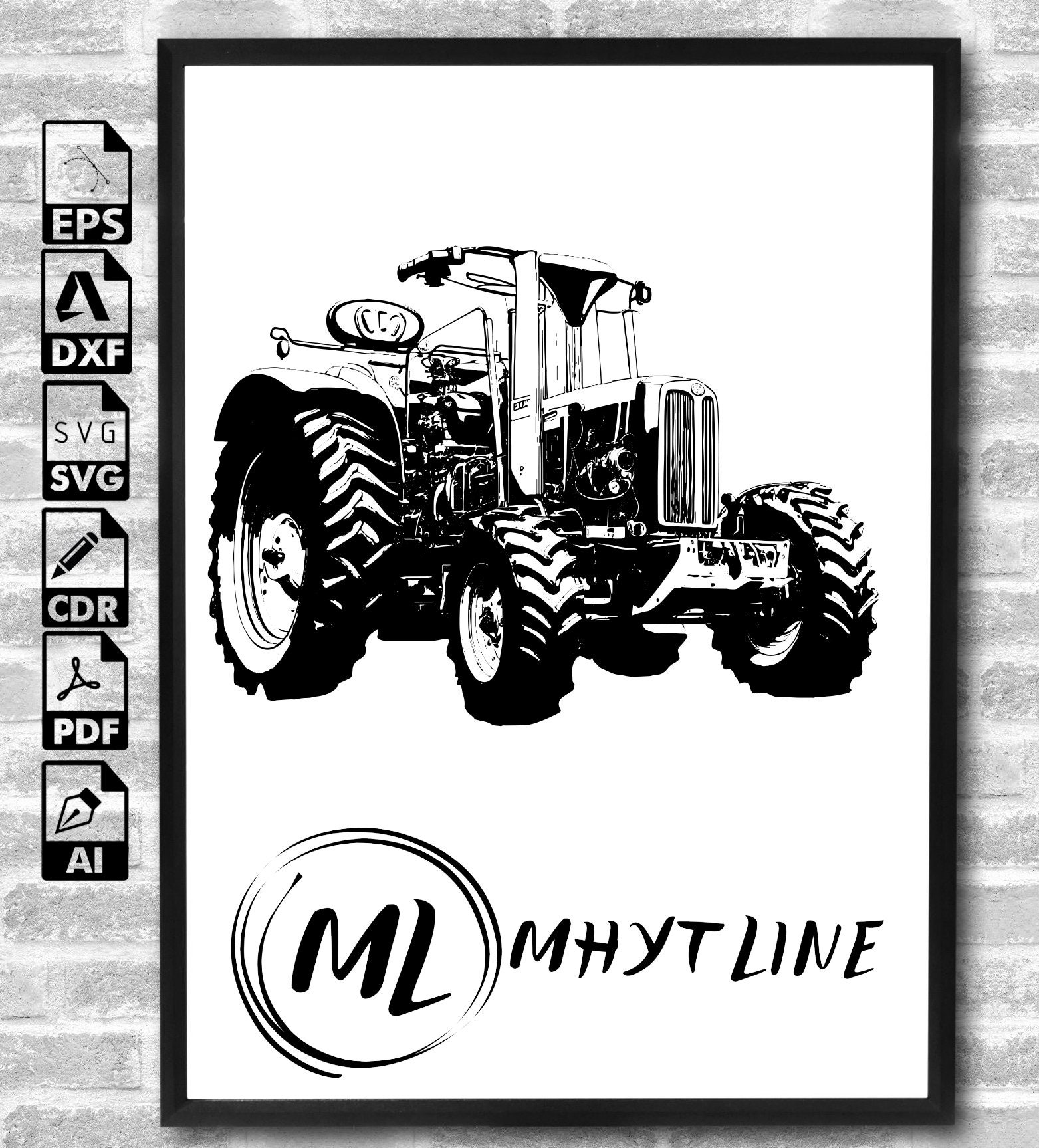 4 Tractors SVG Bundle, Tractors Silhouette Svg, Tractors Vector ...