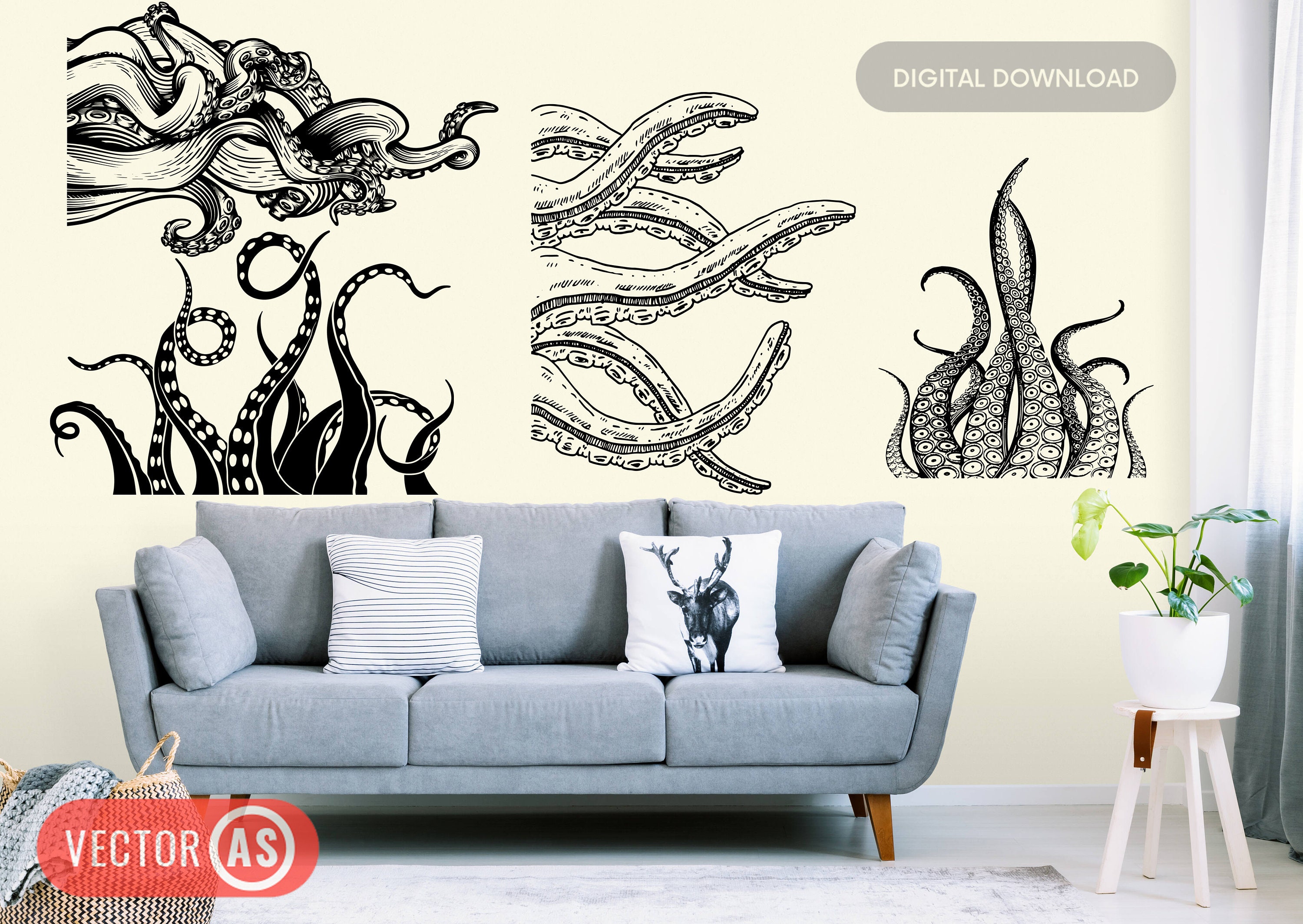 Kraken SVG Release the Kraken Svg Kraken Tentacles Svg Sea Monsters Svg ...