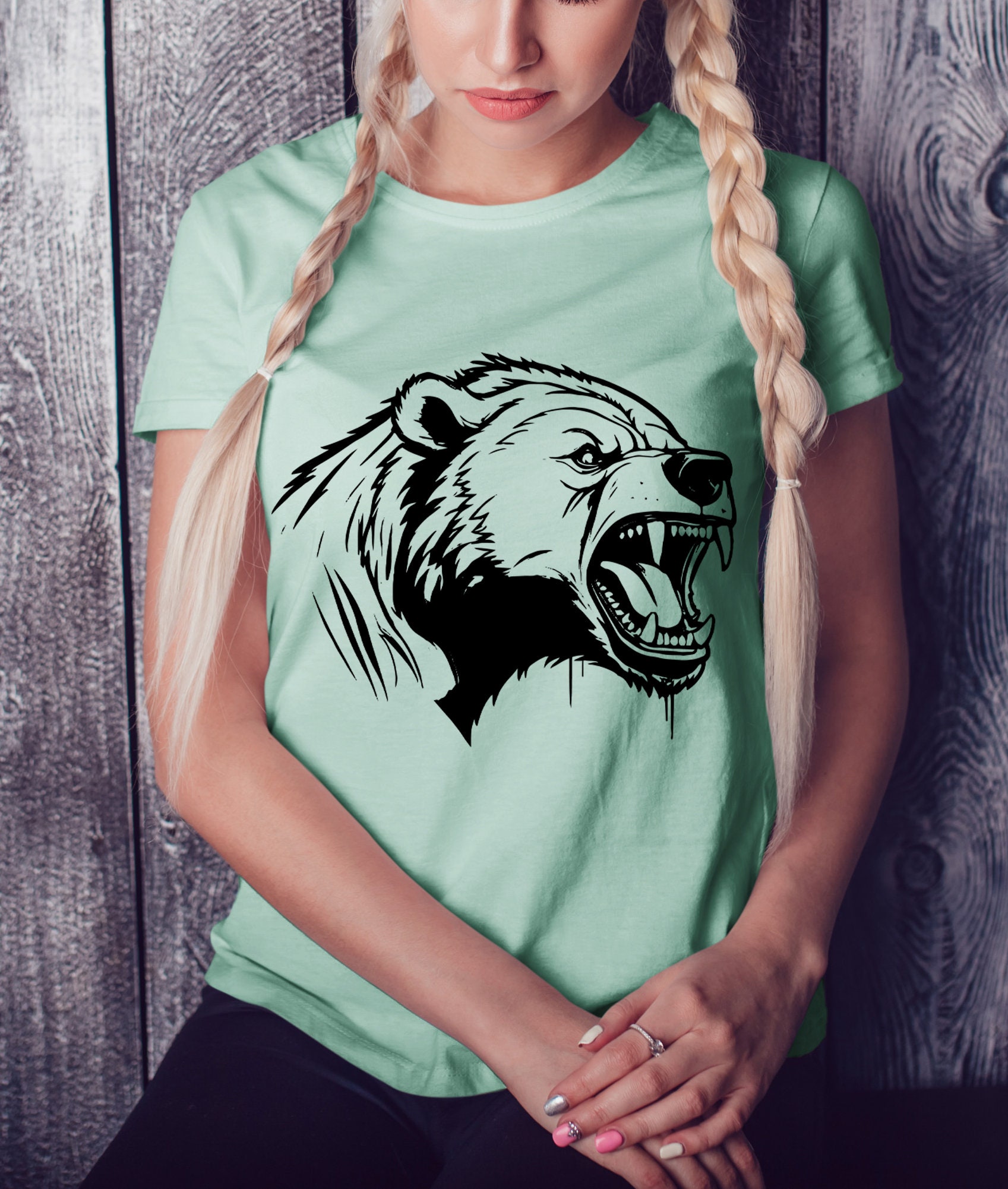 Roaring Bear Svg Png, Bear Svg, Grizzly Bear Svg, Bear Clipart, Bear ...