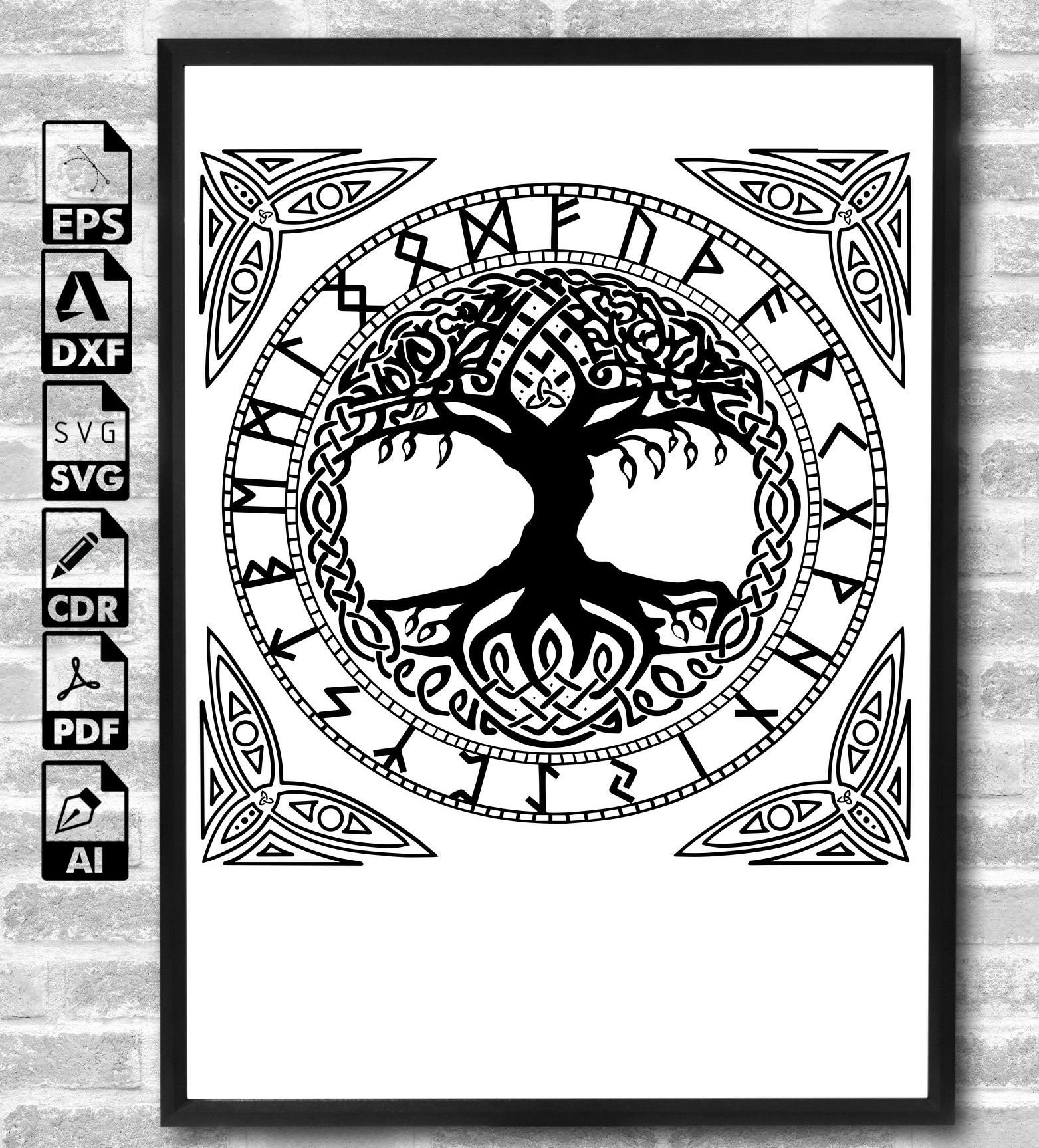 Tree of Life SVG Celtic SVG Tree With Roots SVG Nature - Etsy
