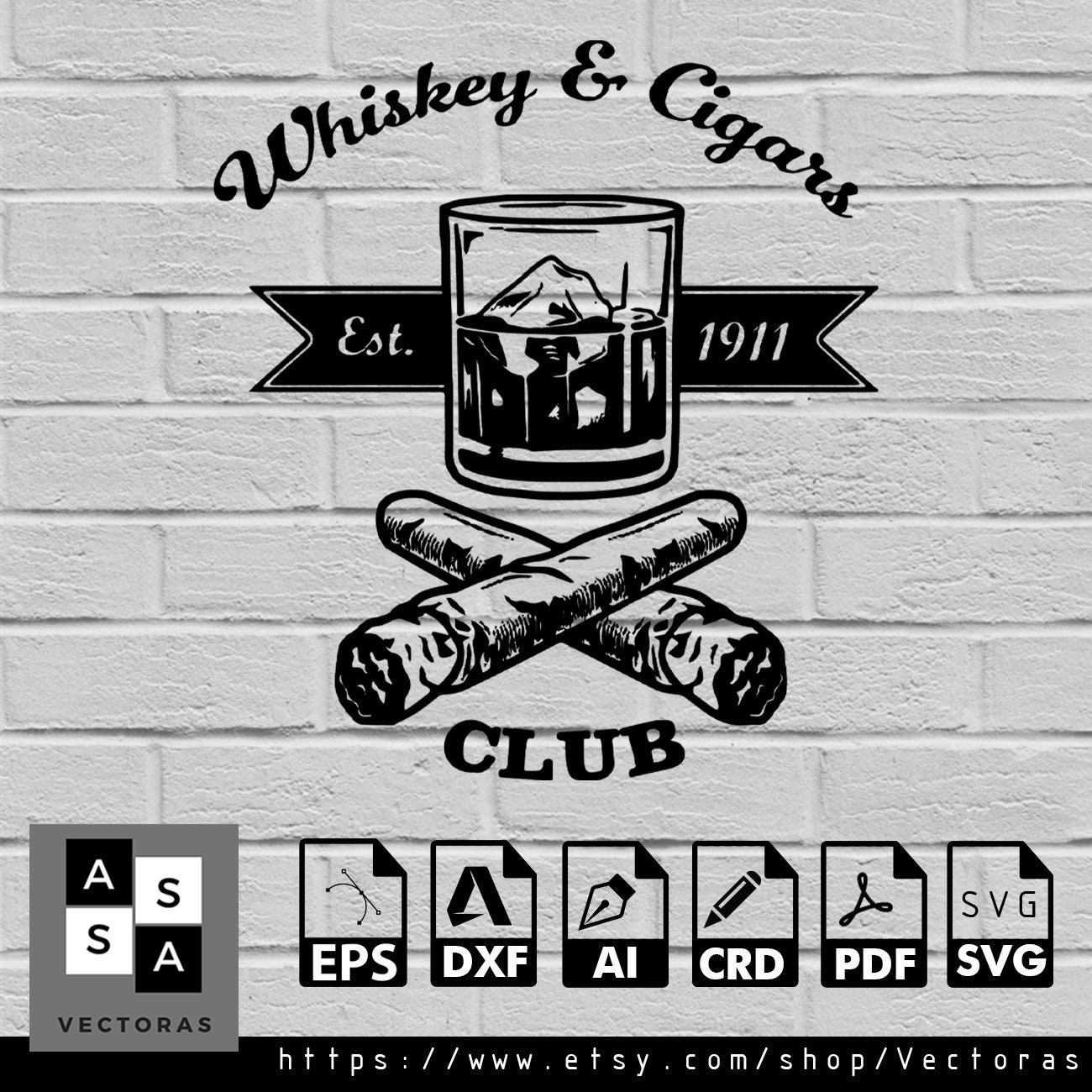 Whiskey and Cigar Svg Cigar Clipart Whiskey Clipart - Etsy