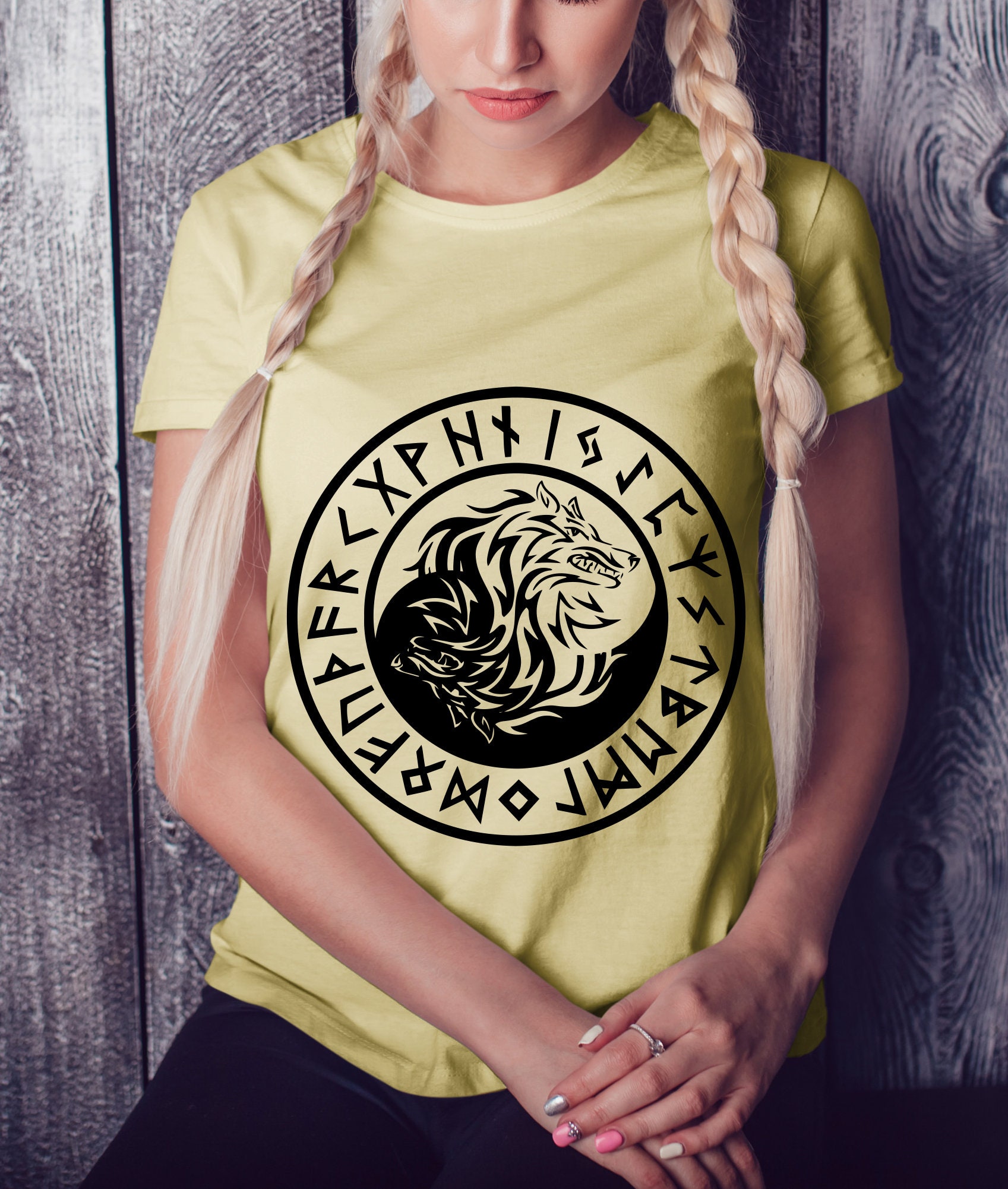 Vegvisir With Runes SVG Files Viking Compass Cut Files Viking Symbol ...