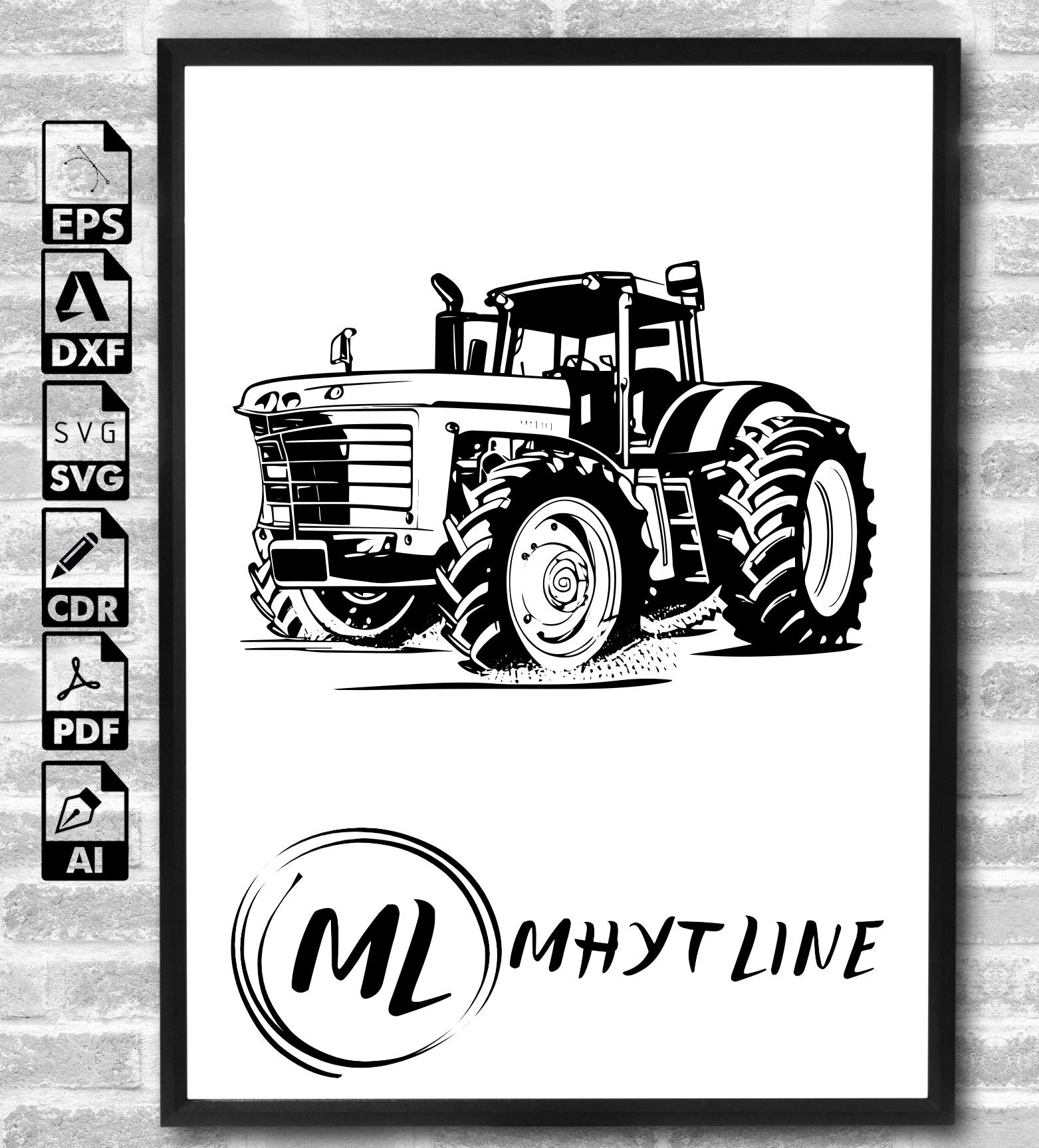 4 Tractors SVG Bundle, Tractors Silhouette Svg, Tractors Vector ...