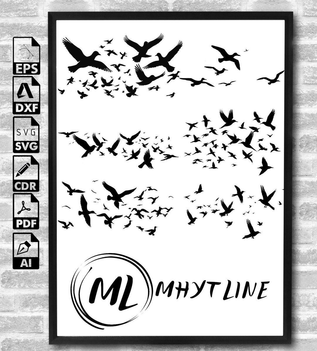 Bird SVG,6 Bird Svg Bundle, Flying Bird Svg, Animal Svg, Bird Clip Art ...