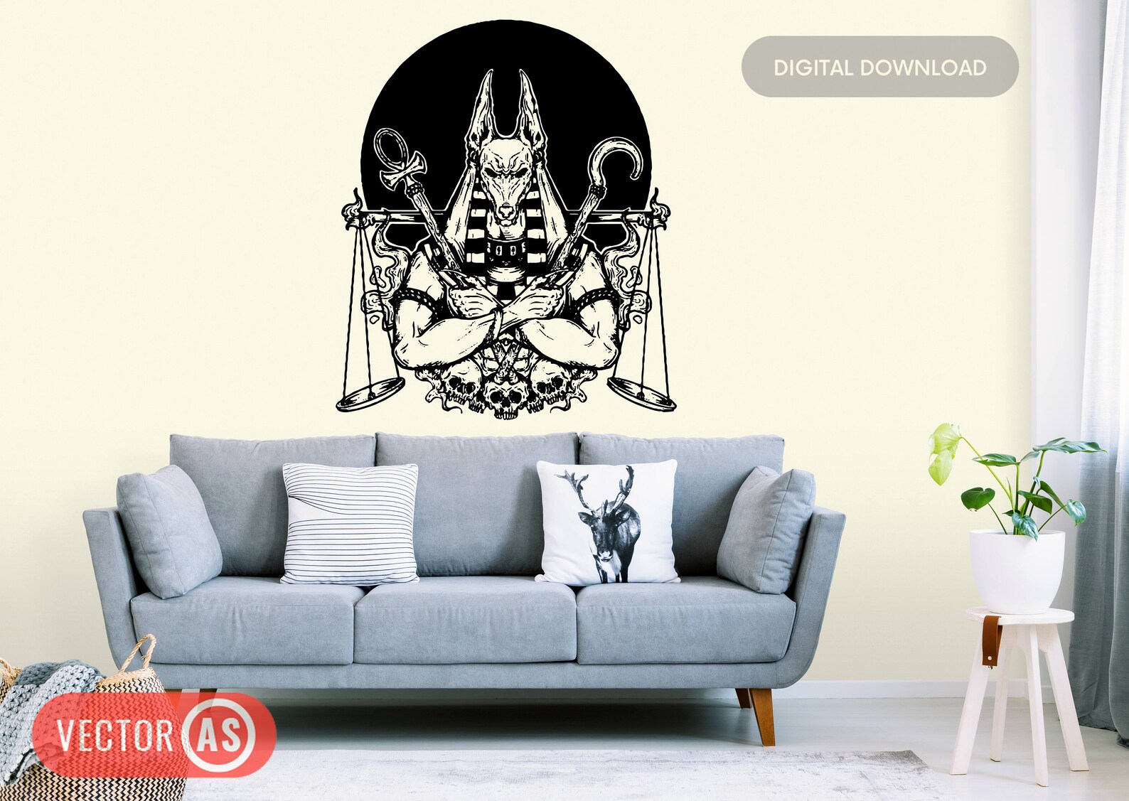 Anubis SVG | Ancient Egypt SVG | Egyptian Religion SVG | Tomb Afterlife ...