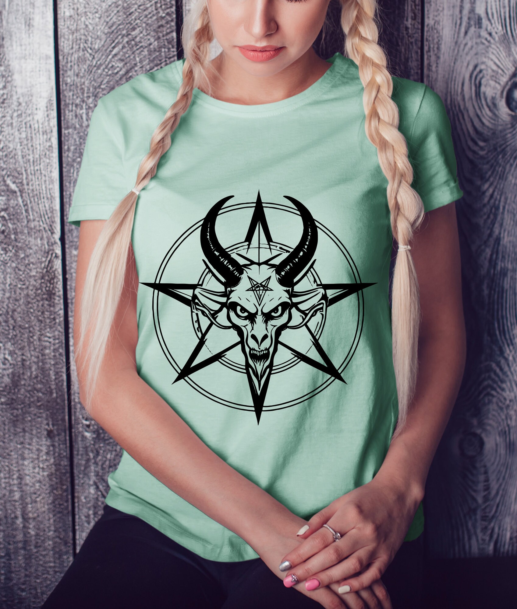 Sigil of Baphomet Devil Demon Kill Killer Goth Dark Side Eps Png Dxf ...