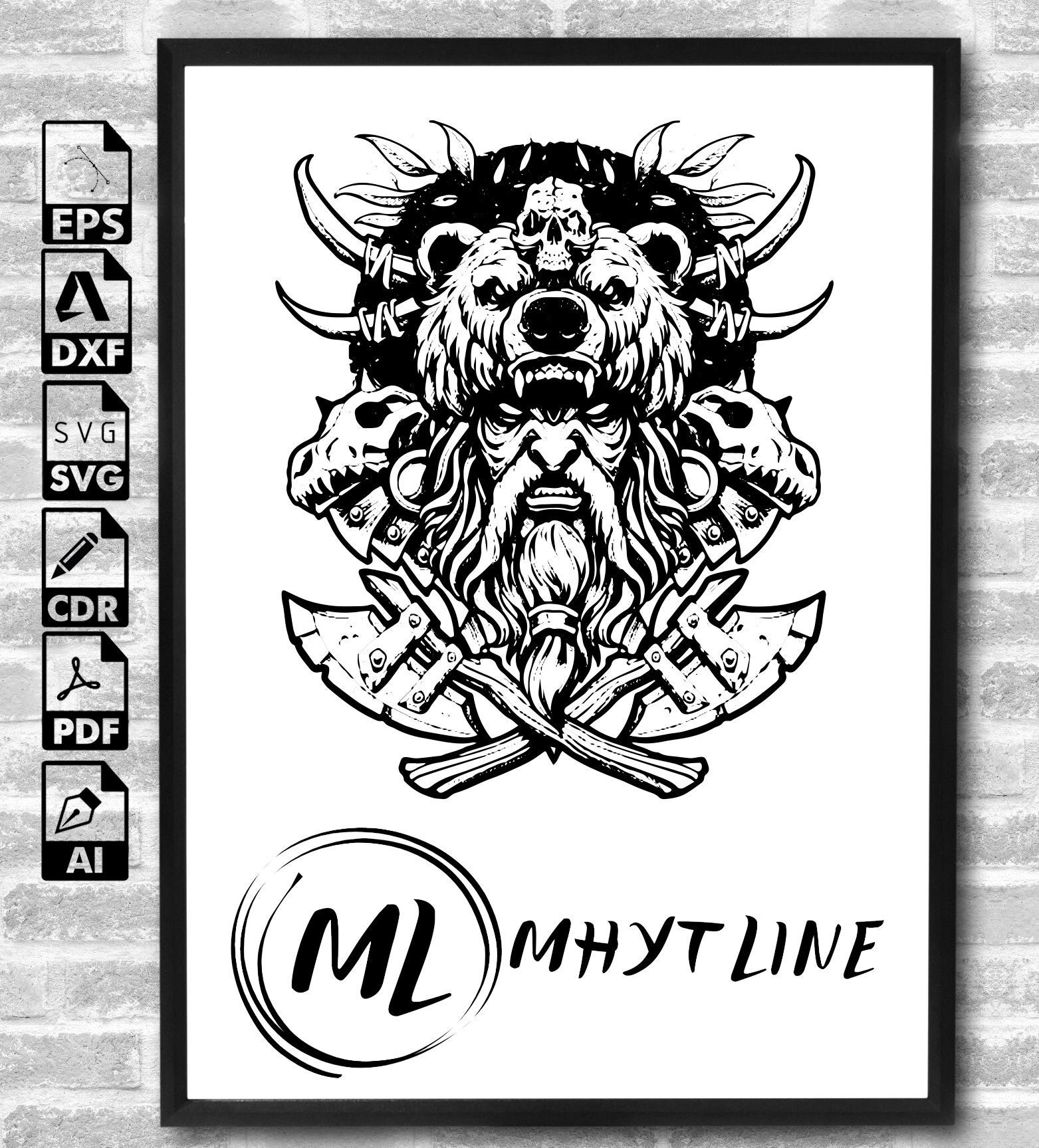 Viking and Raven SVG PNG, Viking Svg, Celtic SVG, Viking Shirt, Raven ...