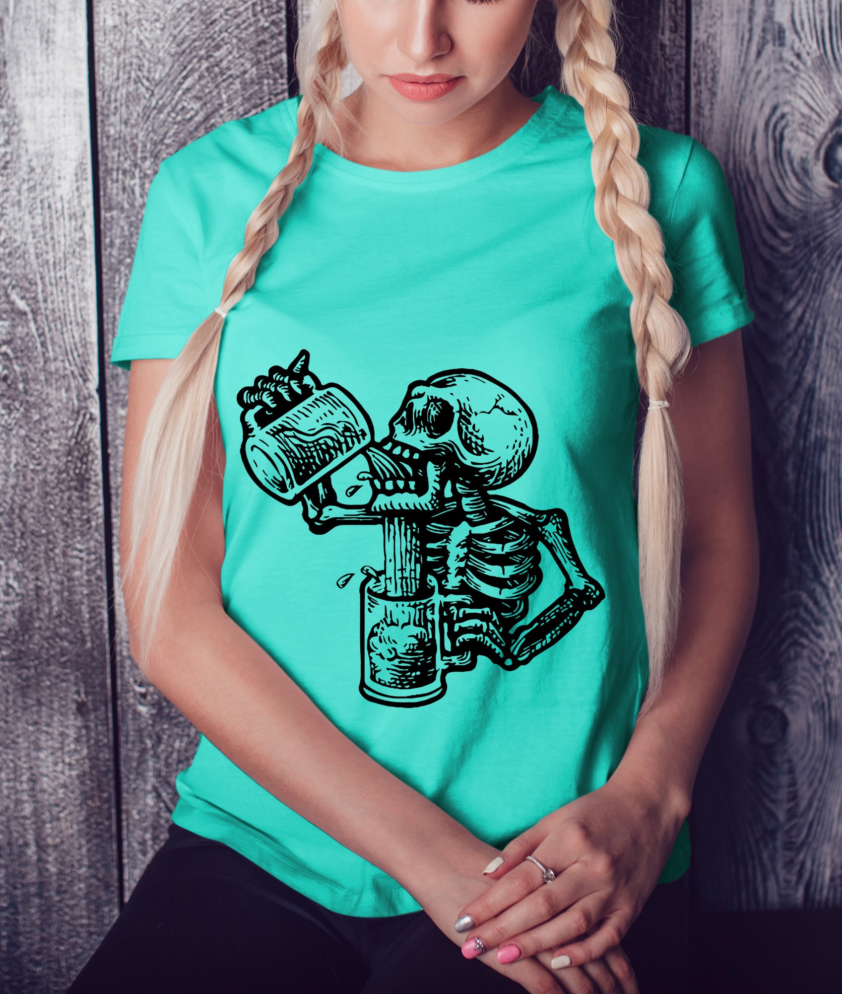 Skeleton Drinking Beer SVG | Lager SVG | Party Alcoholic Drink Bar Pub ...