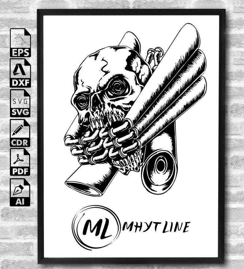 Chrome Skull Turbo Charger Engine Piston Motorcycle Car Repair Shop ...