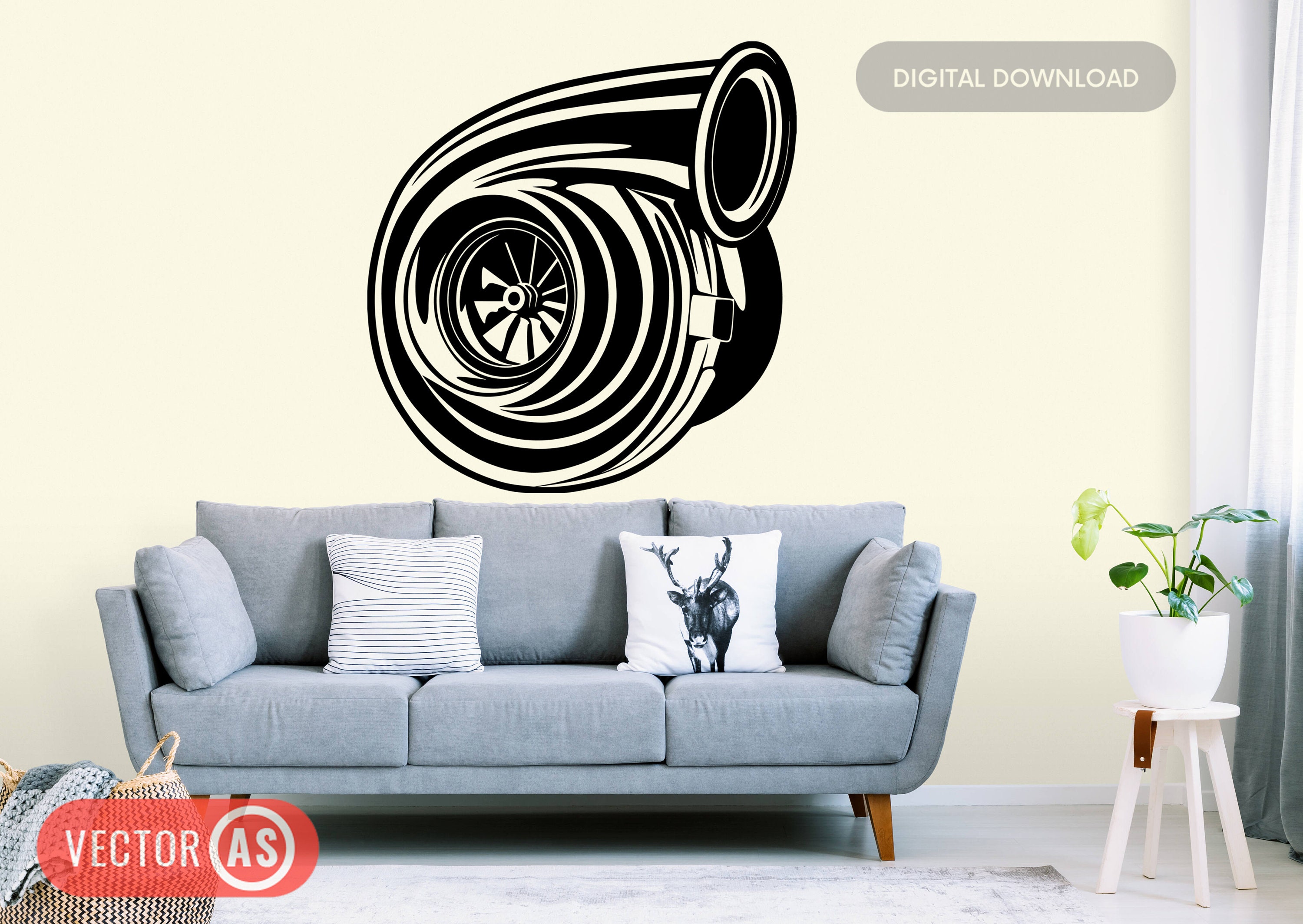 Turbocharger Cut File SVG DXF PNG Eps Pdf Clipart | Turbo Svg | Turbo ...