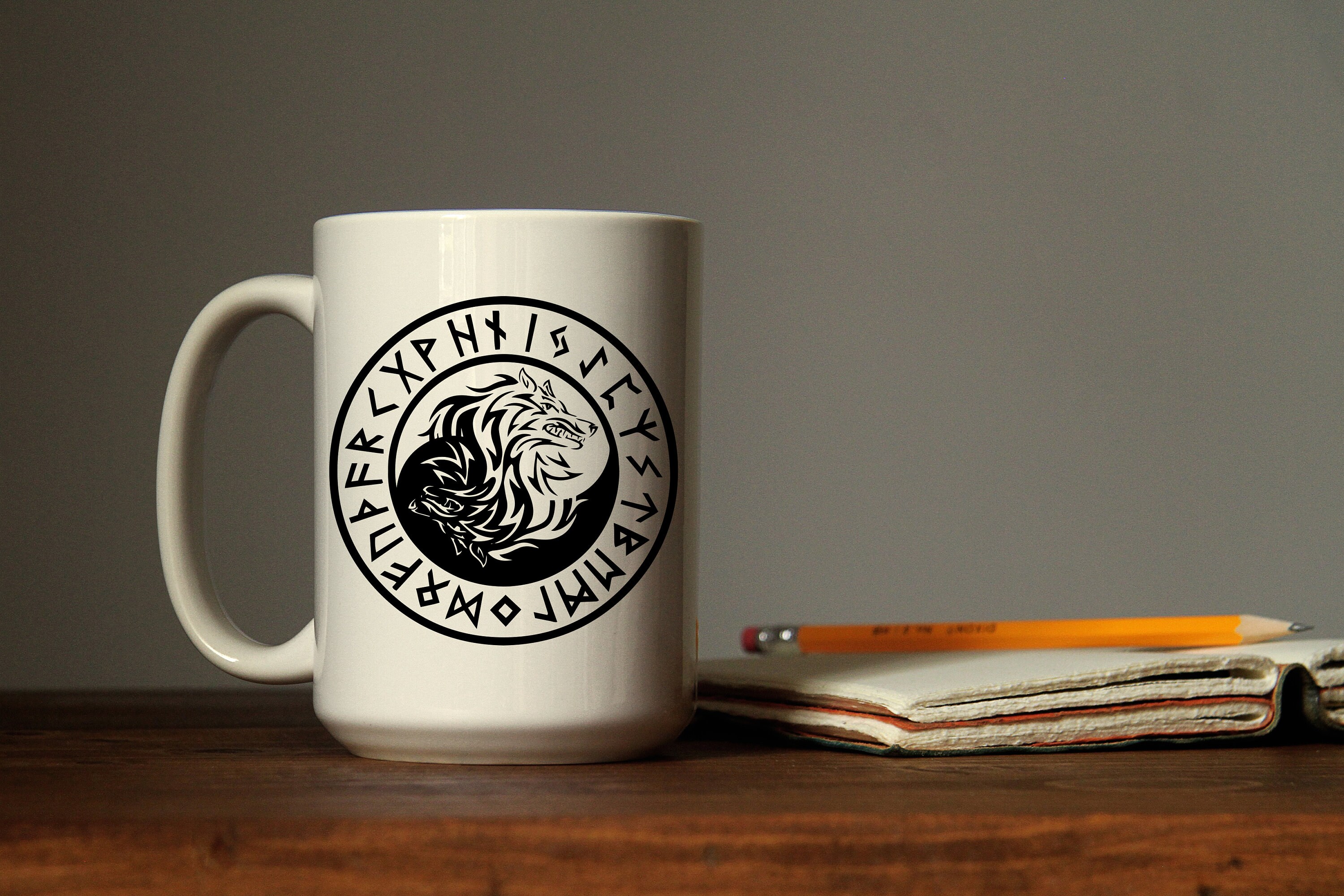 Vegvisir With Runes SVG Files Viking Compass Cut Files Viking Symbol ...