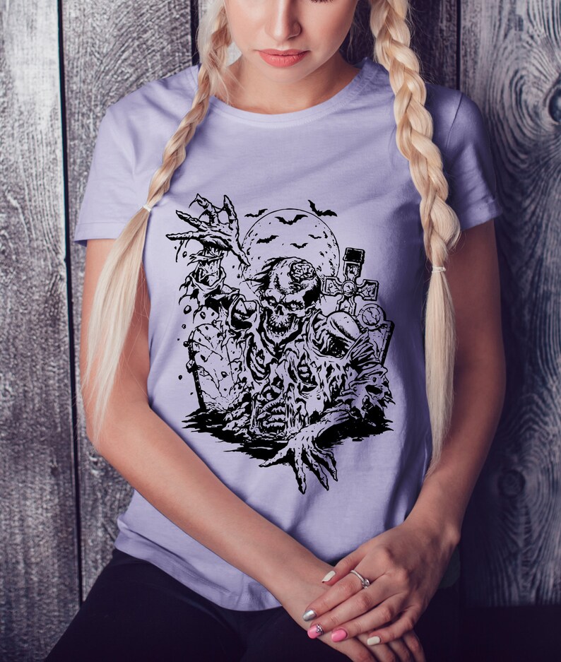 Zombie Dxf Svg Png Files Skull Death Grave Cut - Etsy
