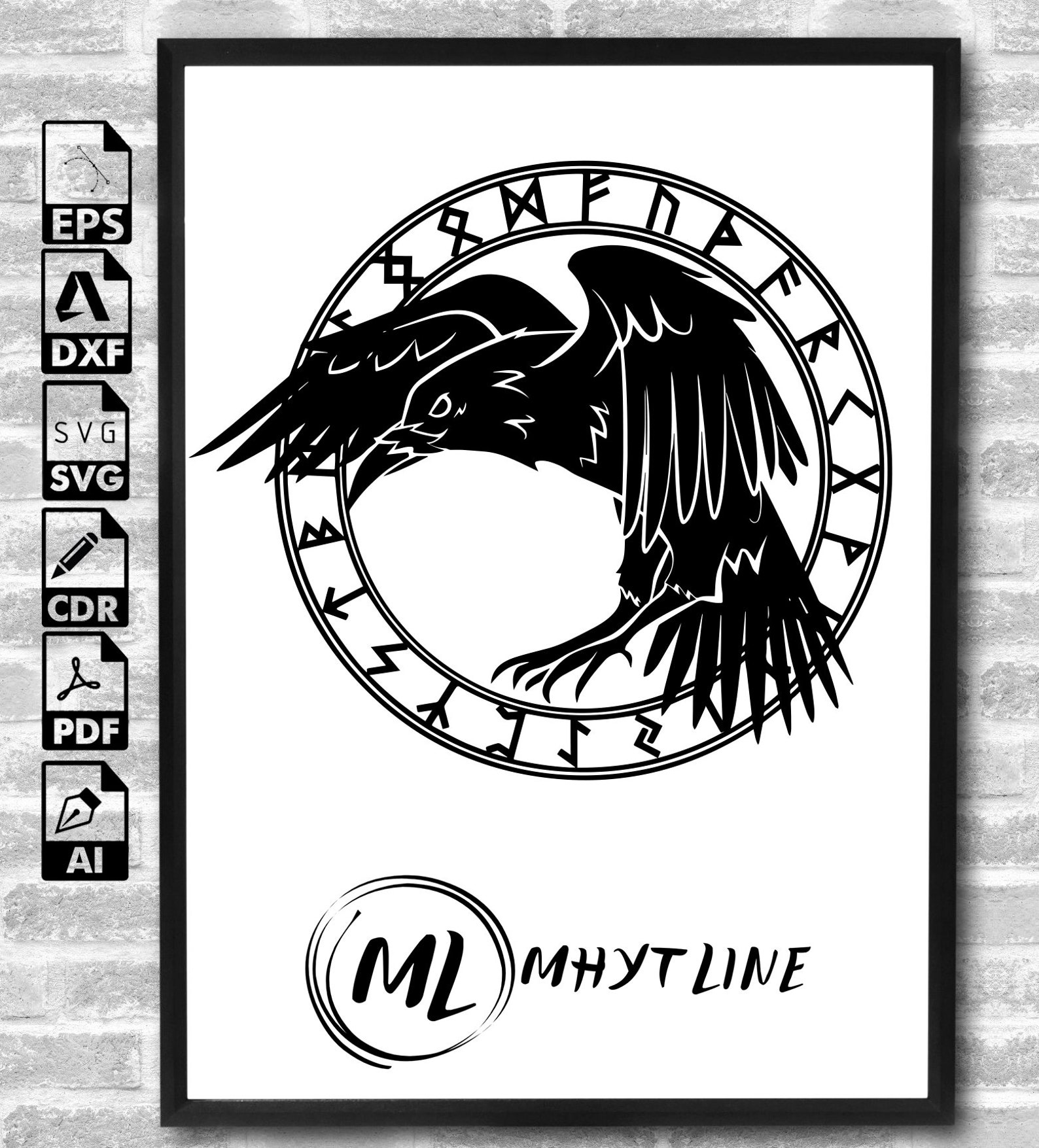 Odin's Ravens SVG | Viking SVG | Crow SVG | Nordic Norway Icelandic ...