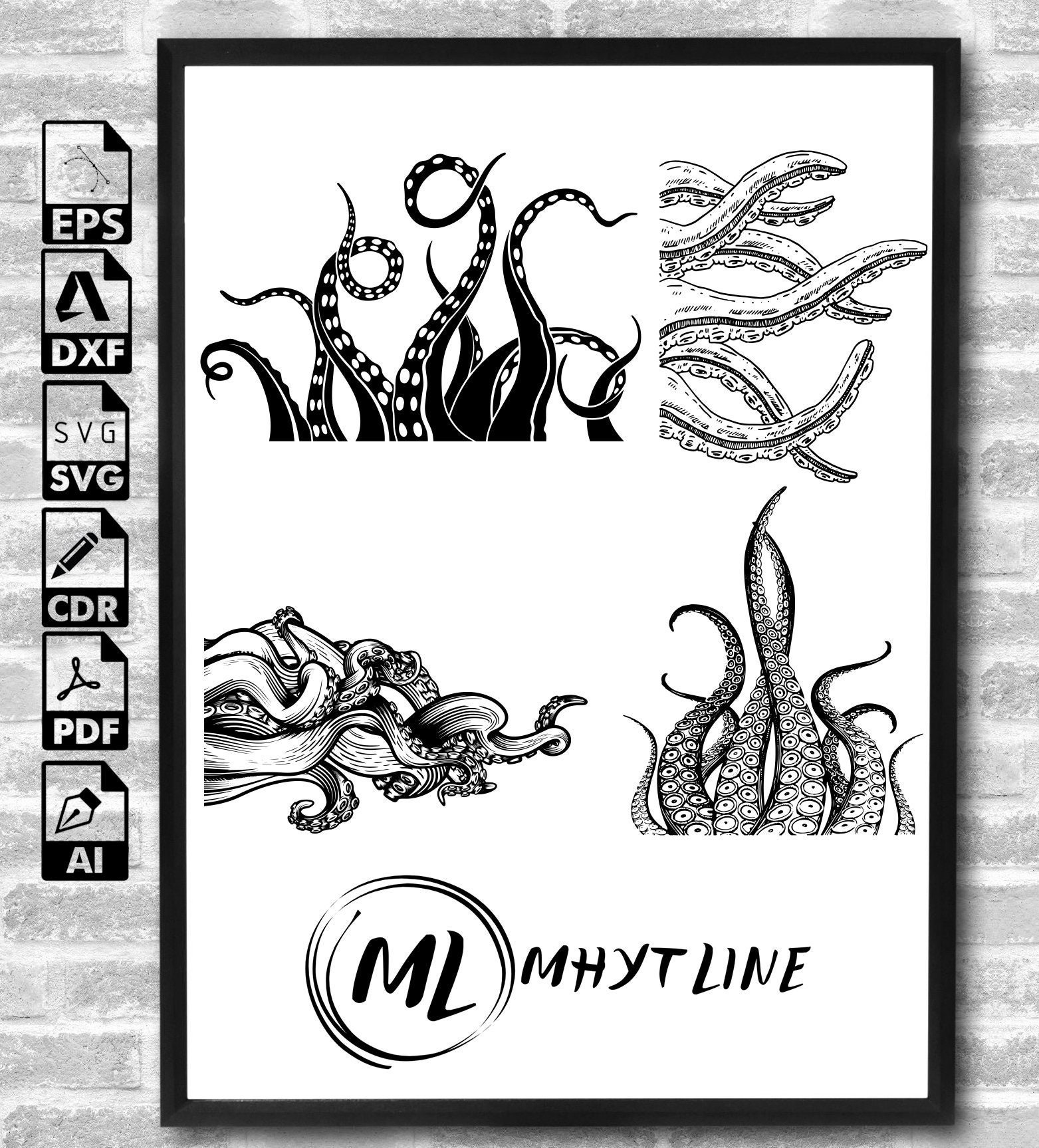 Kraken SVG Release the Kraken Svg Kraken Tentacles Svg Sea Monsters Svg ...