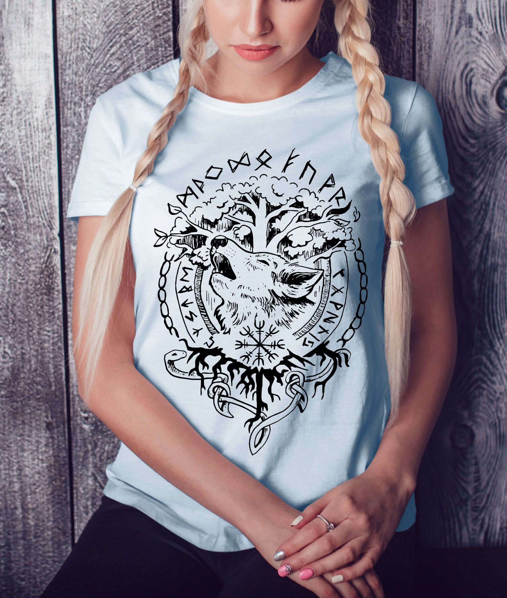 Fenrir Nordic Wolves Vector, Nordic Instant Download PDF Standard, PNG ...