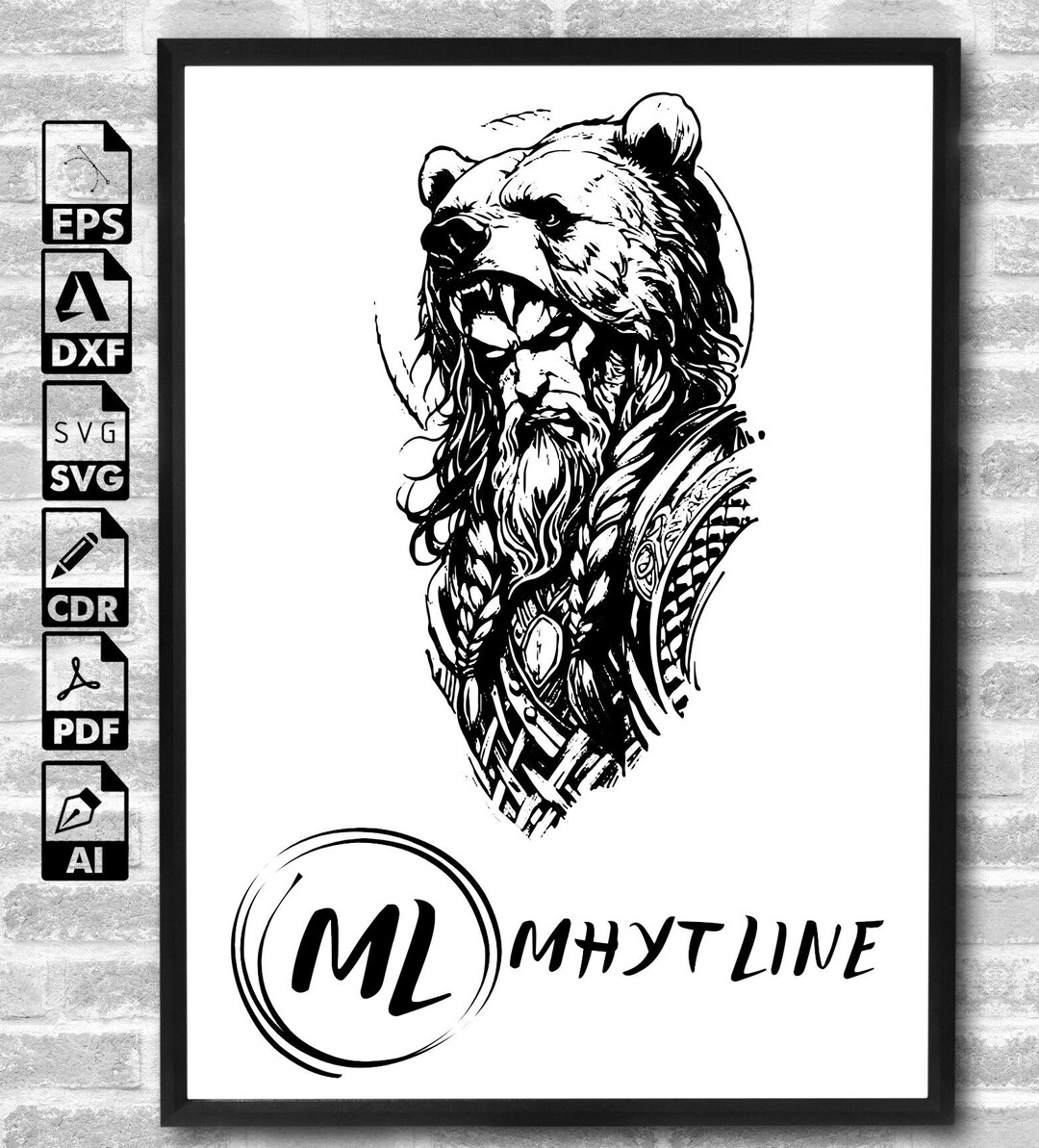 Odin Svg | Clipart | Viking God Cut File | Norse God of Wisdom Stencil ...