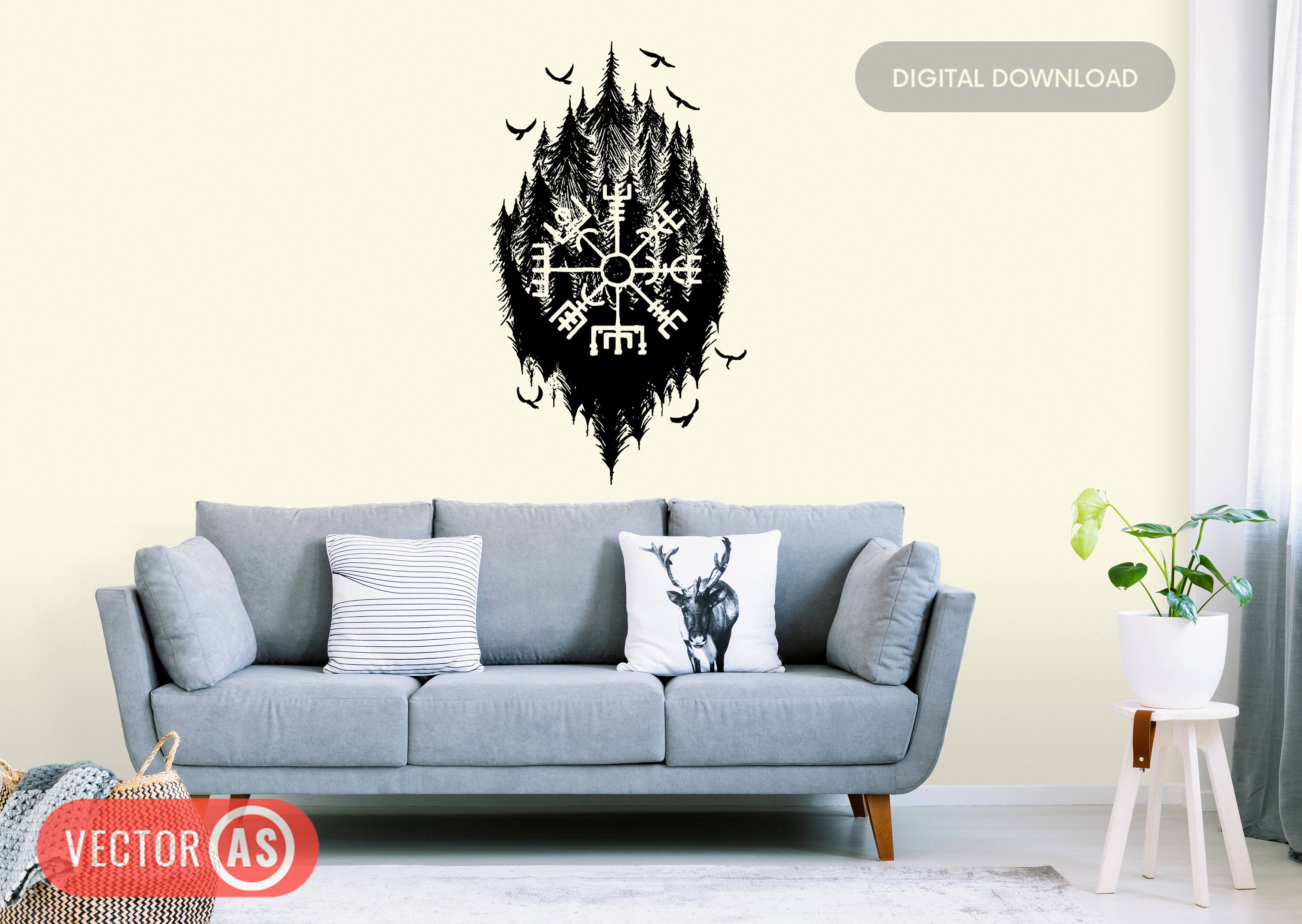 Celtic Tree Vector Files / Celtic Tree Silhouette / Celtic Clipart ...