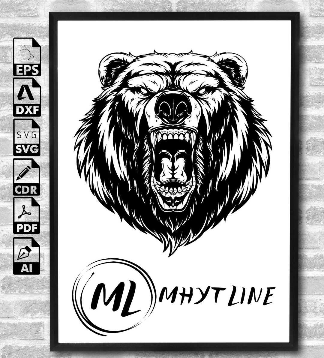 Bear Claws Scratch SVG Grizzly Bear SVG Wild Animal T-shirt Graphics ...