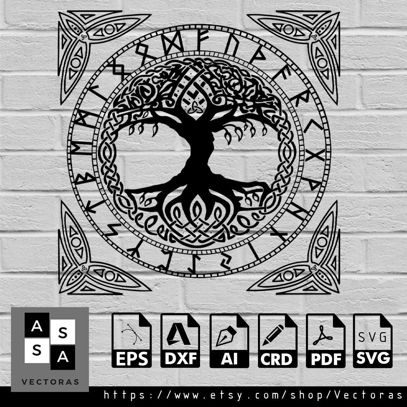 Tree of Life SVG | Celtic SVG | Tree With Roots SVG | Nature Wall Art T ...