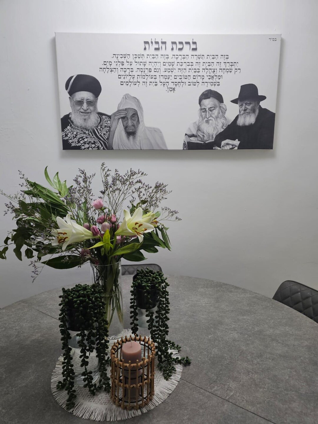 RABBI BLESSING WALL Art, Blessing Art, Wall Decor, Kabbalistic Rabbi ...