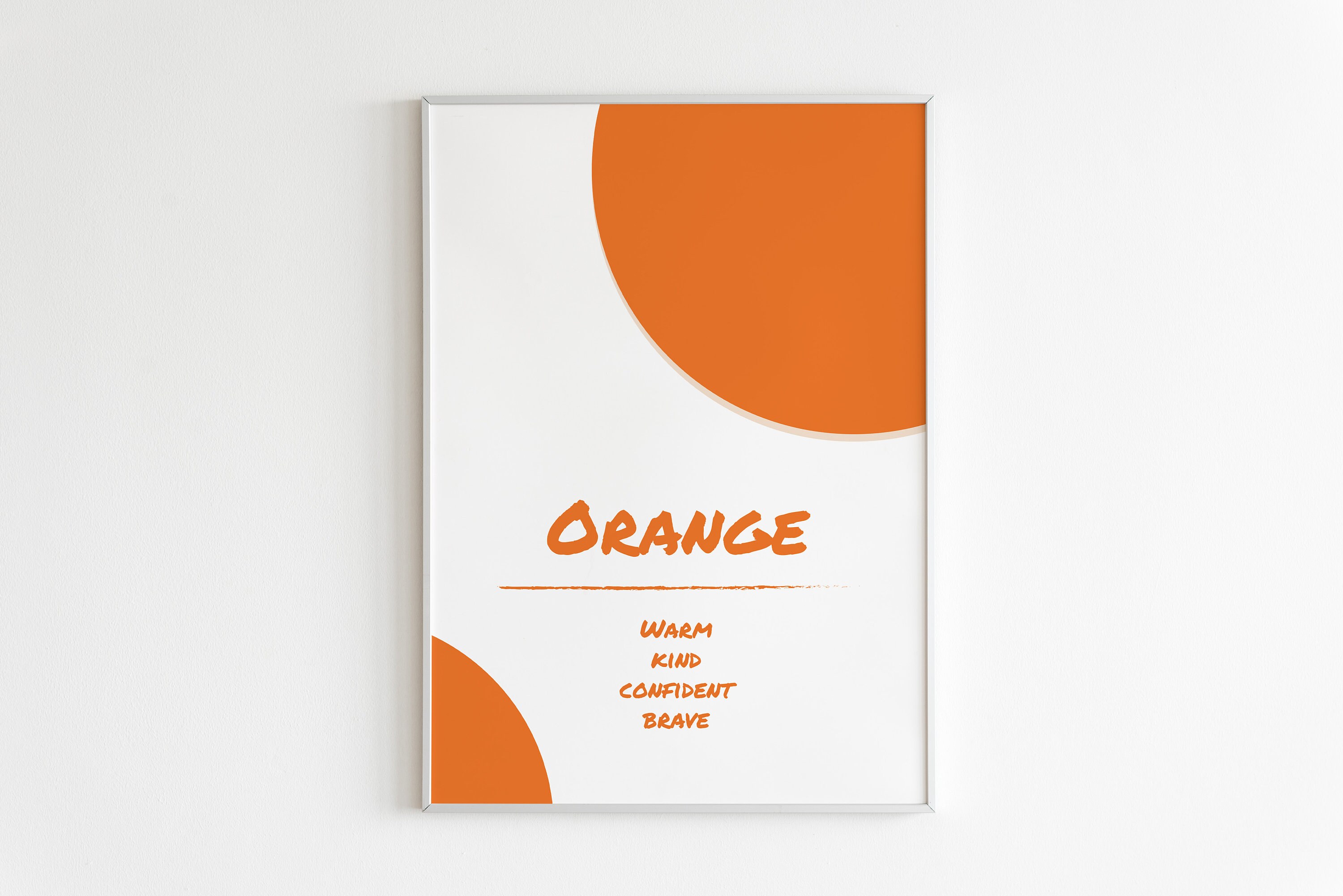 Printable Color Psychology Poster Orange Color Theory - Etsy