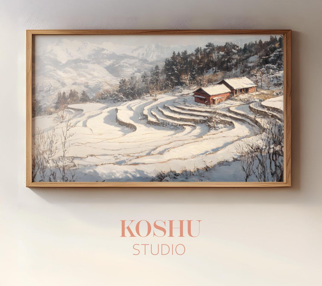 Japanese Winter TV Frame Art, Terrace, Digital TV Screensaver ...