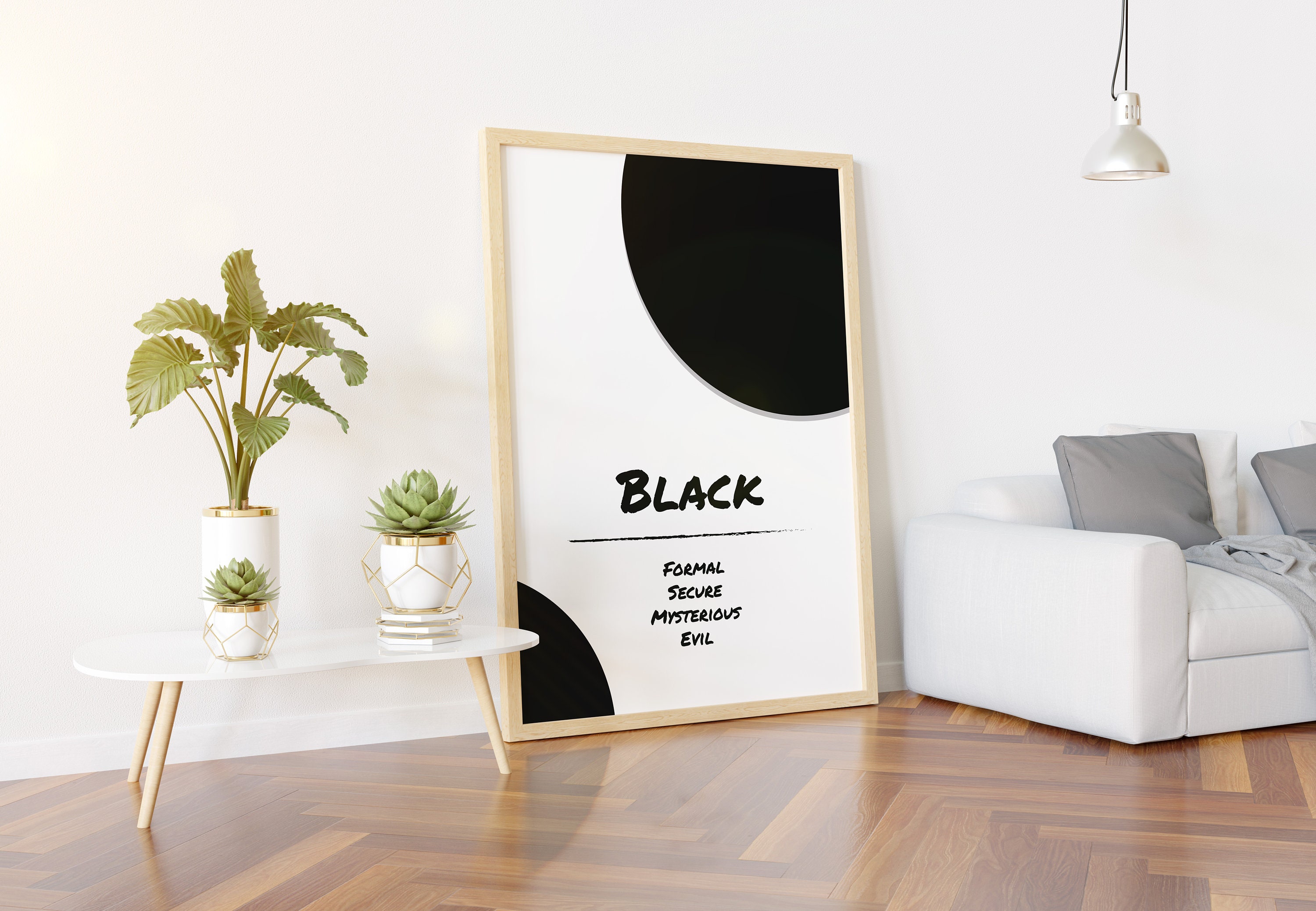 Printable Color Psychology Poster Black Color Theory - Etsy