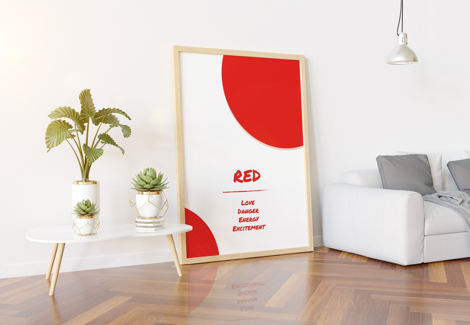 Printable Color Psychology Poster Red Color Theory, Minimalist Wall Art ...