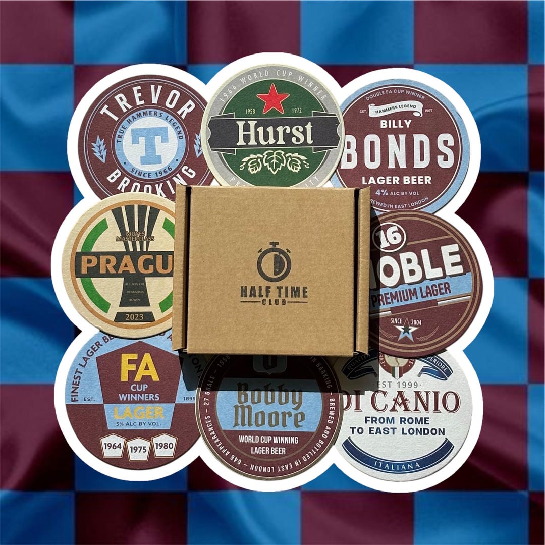 West Ham Beer Mats – Coasters Gift Set for Hammers Fans | Football Fan ...
