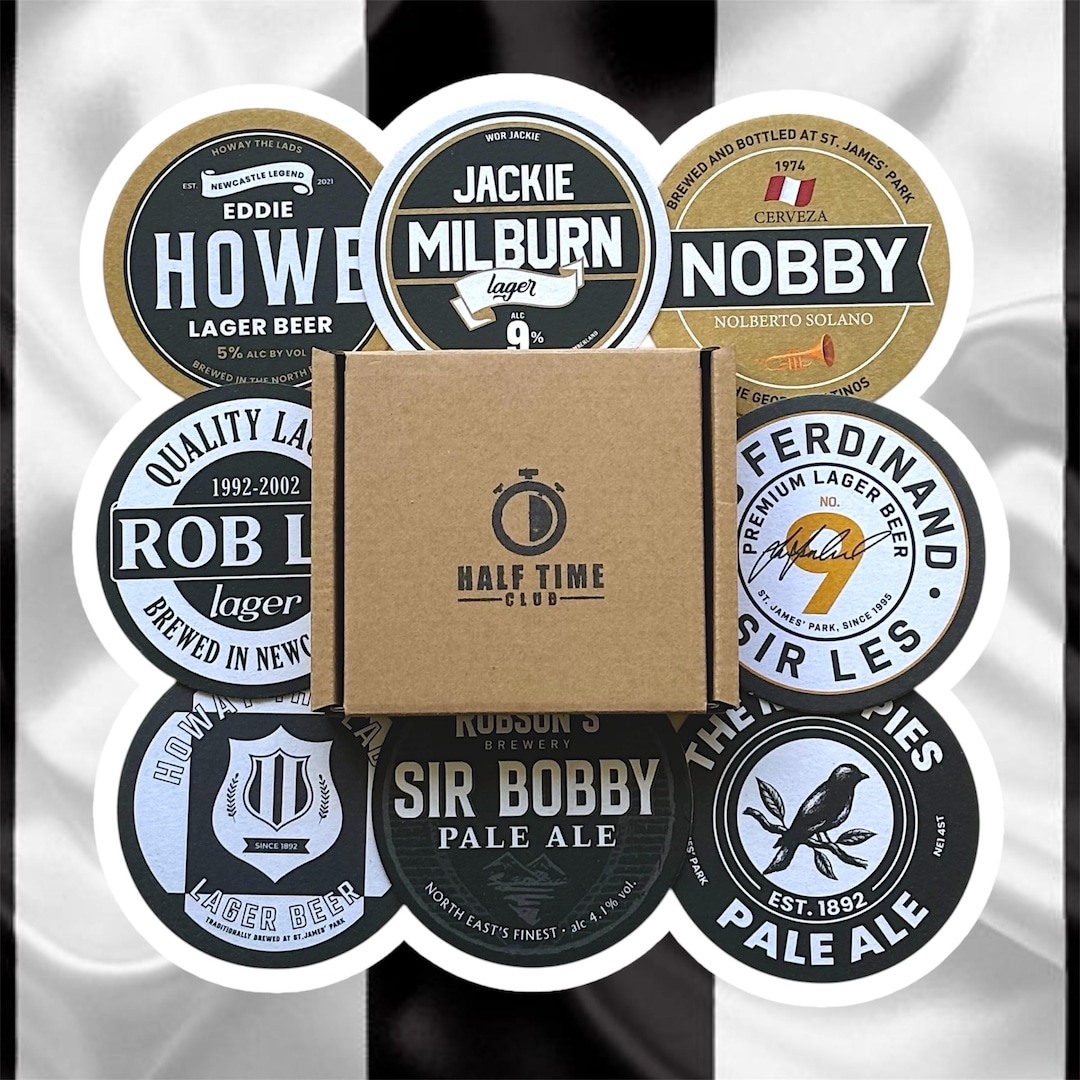 Newcastle United Football Beer Mats – Coasters Gift Set for Newcastle ...