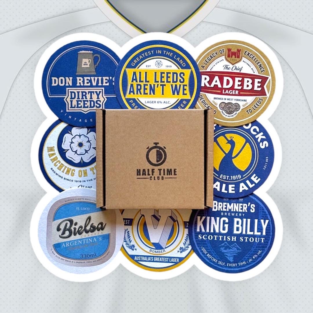 Leeds United Beer Mats – Coasters Gift Set for Leeds Fans | 1st Edition ...