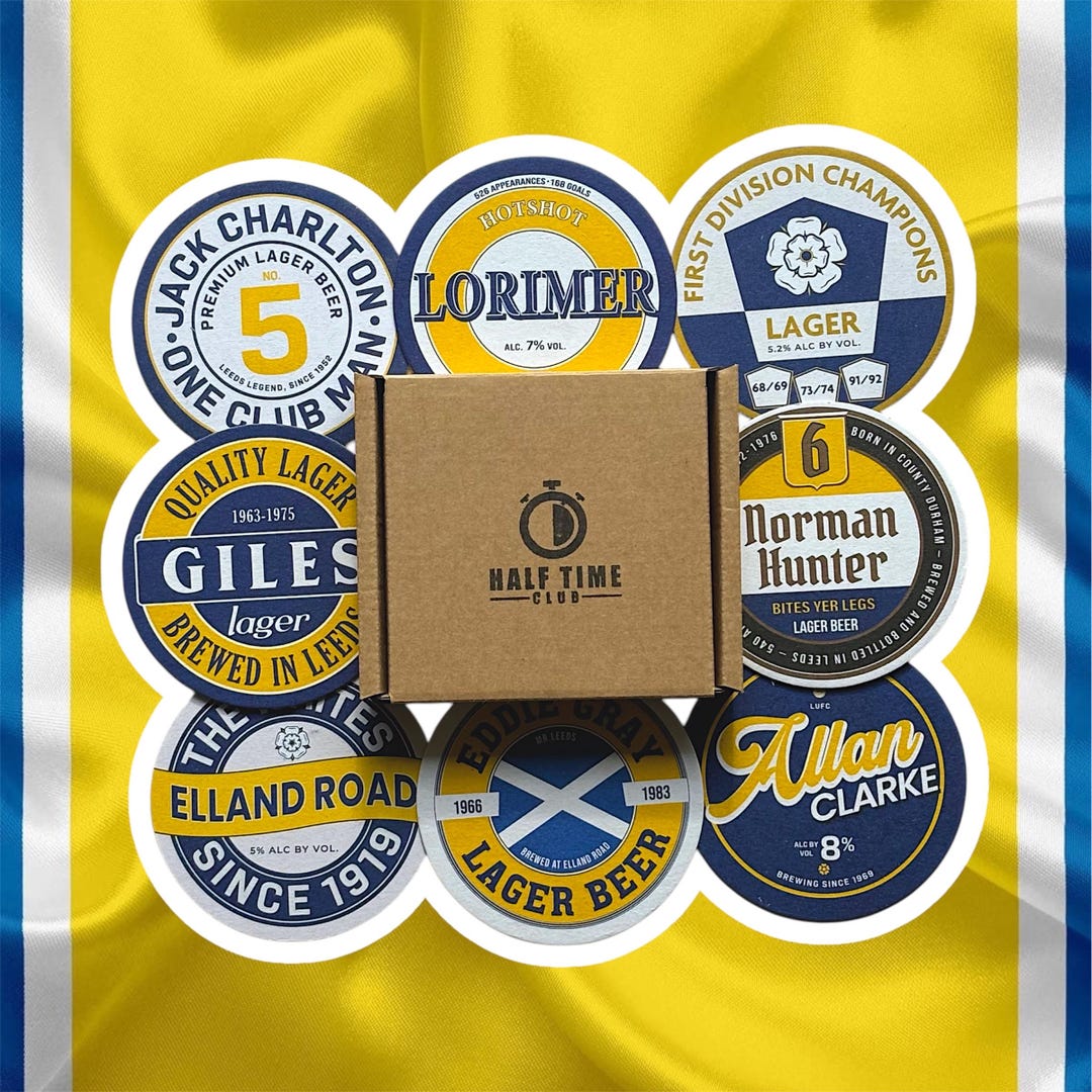 Leeds United Football Beer Mats – Coasters Gift Set for Leeds Fans ...