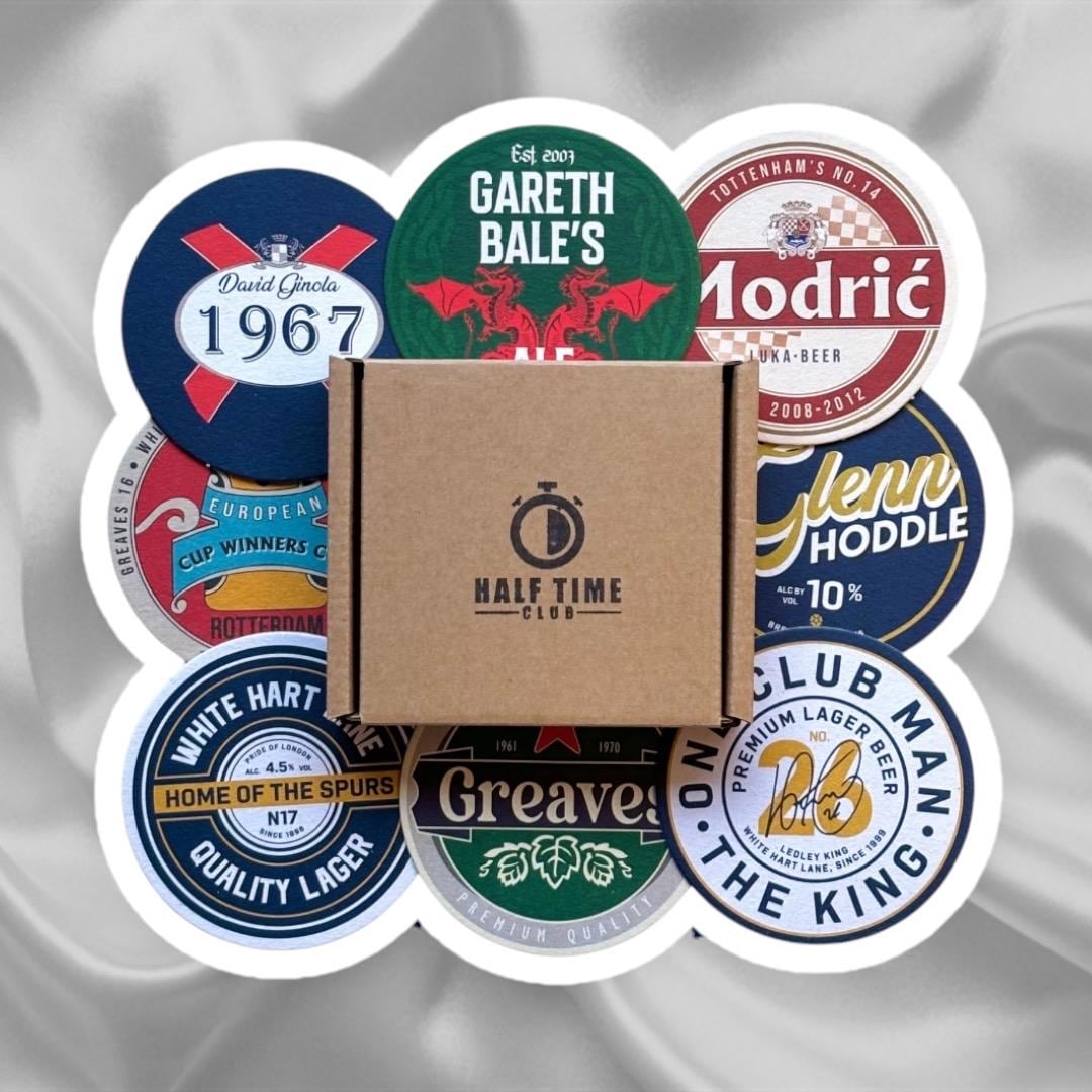 Tottenham Football Beer Mats – Coasters Gift Set for Spurs Fans | 1st ...