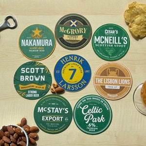 Celtic Football Beer Mats – Coasters Gift Set for Celtic Fans ...