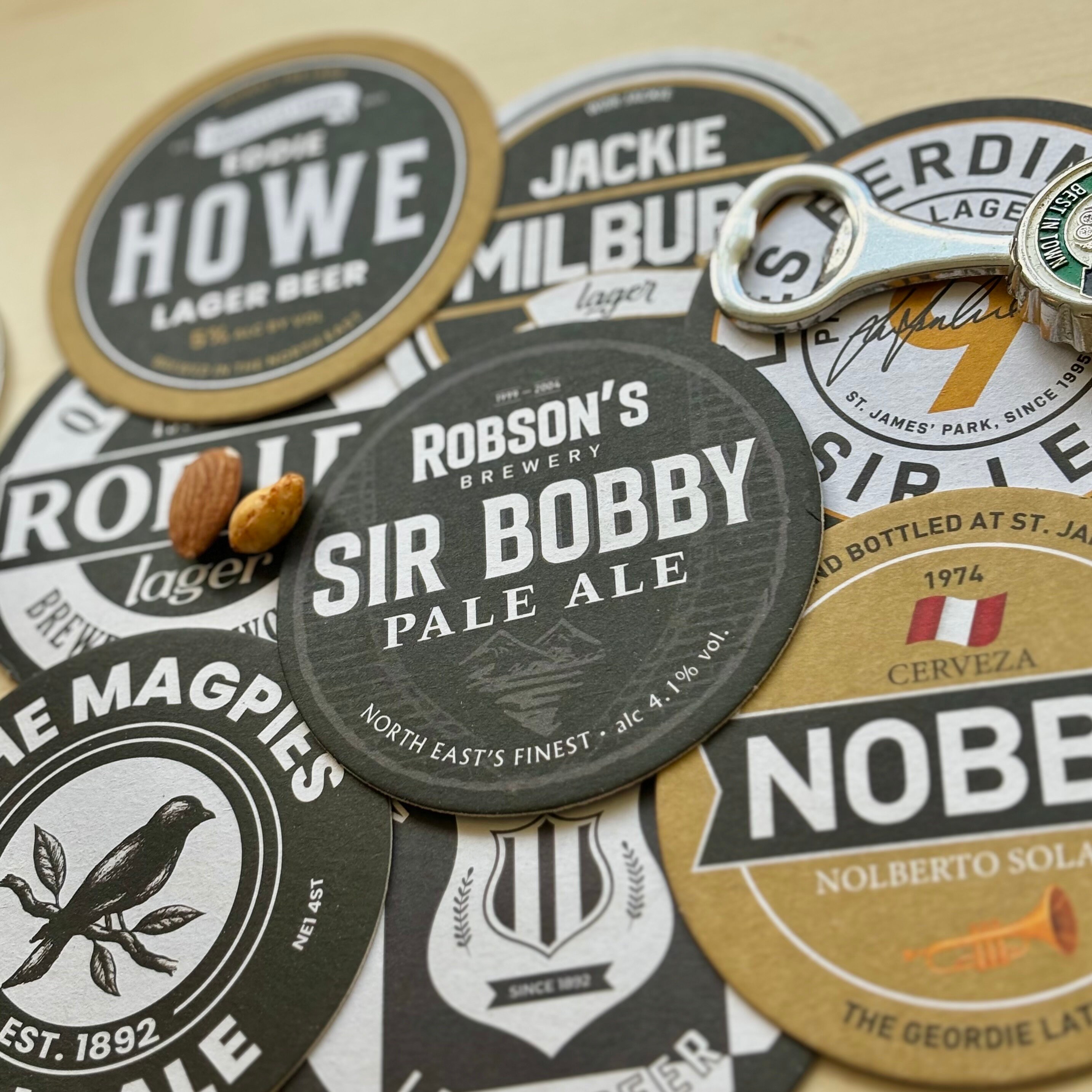 Newcastle United Football Beer Mats – Coasters Gift Set for Newcastle ...