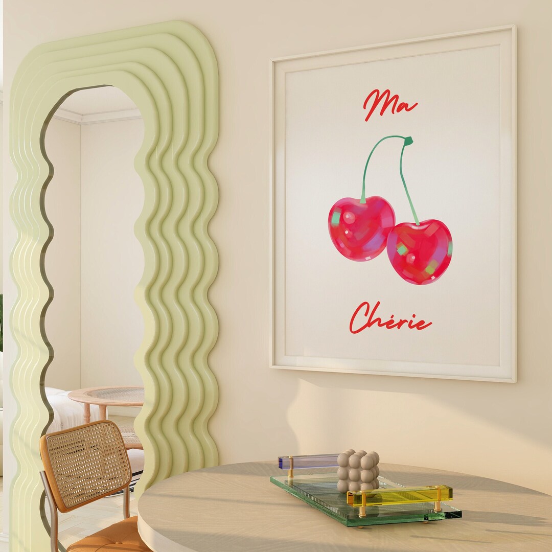 Y2K Cherries Print, Y2K Print Digital, Printable Wall Art, Room Decor ...