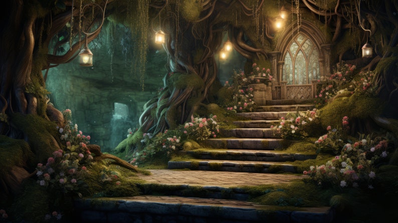 59x 8k Enchanted Forest Backdrop - Background - Etsy