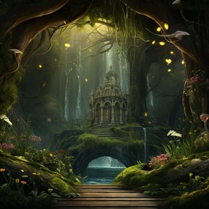 59x 8k Enchanted Forest Backdrop - Background - Etsy