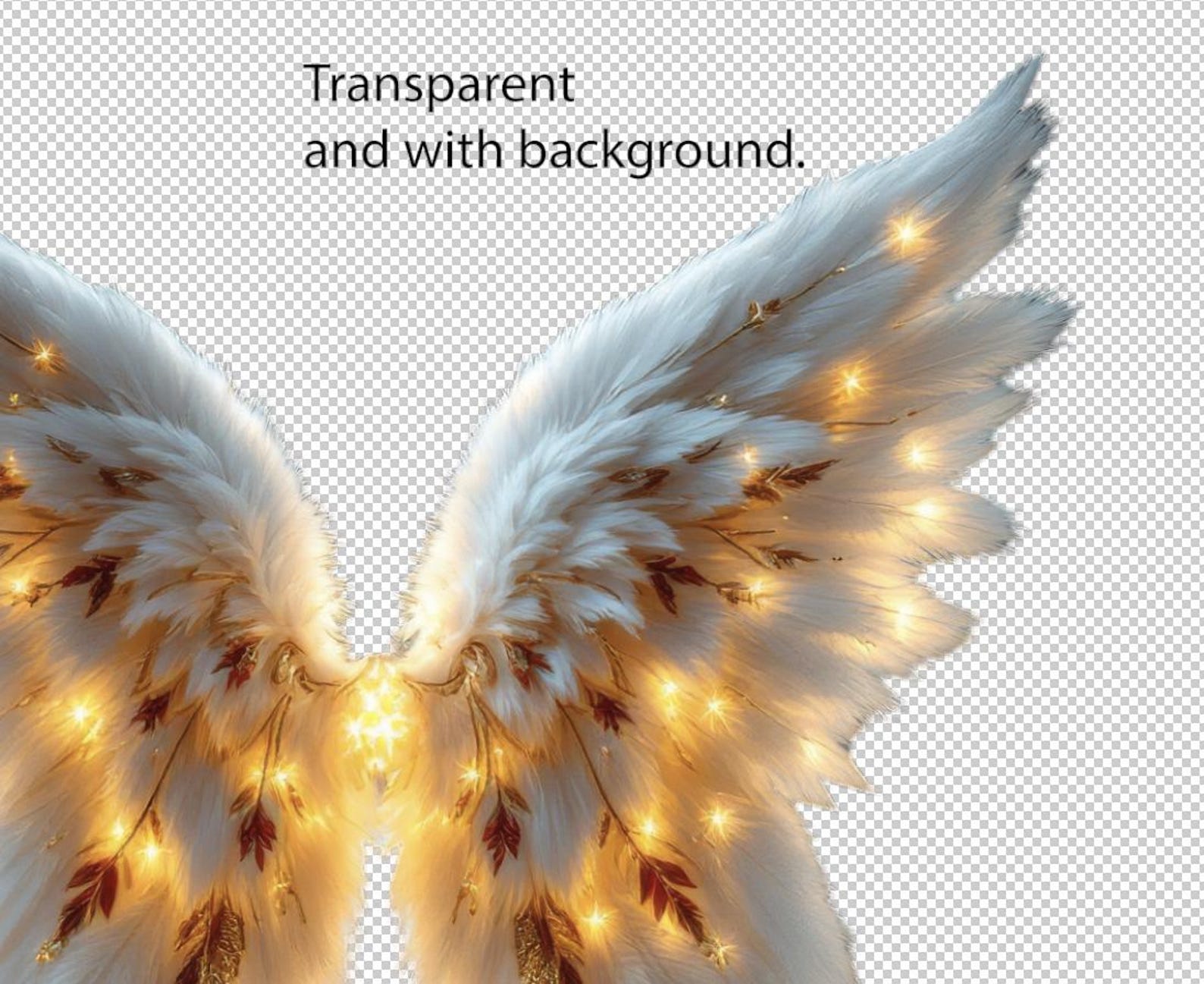 7x Christmas Wings PNG High Quality Digital Download, Studio Backdrop ...